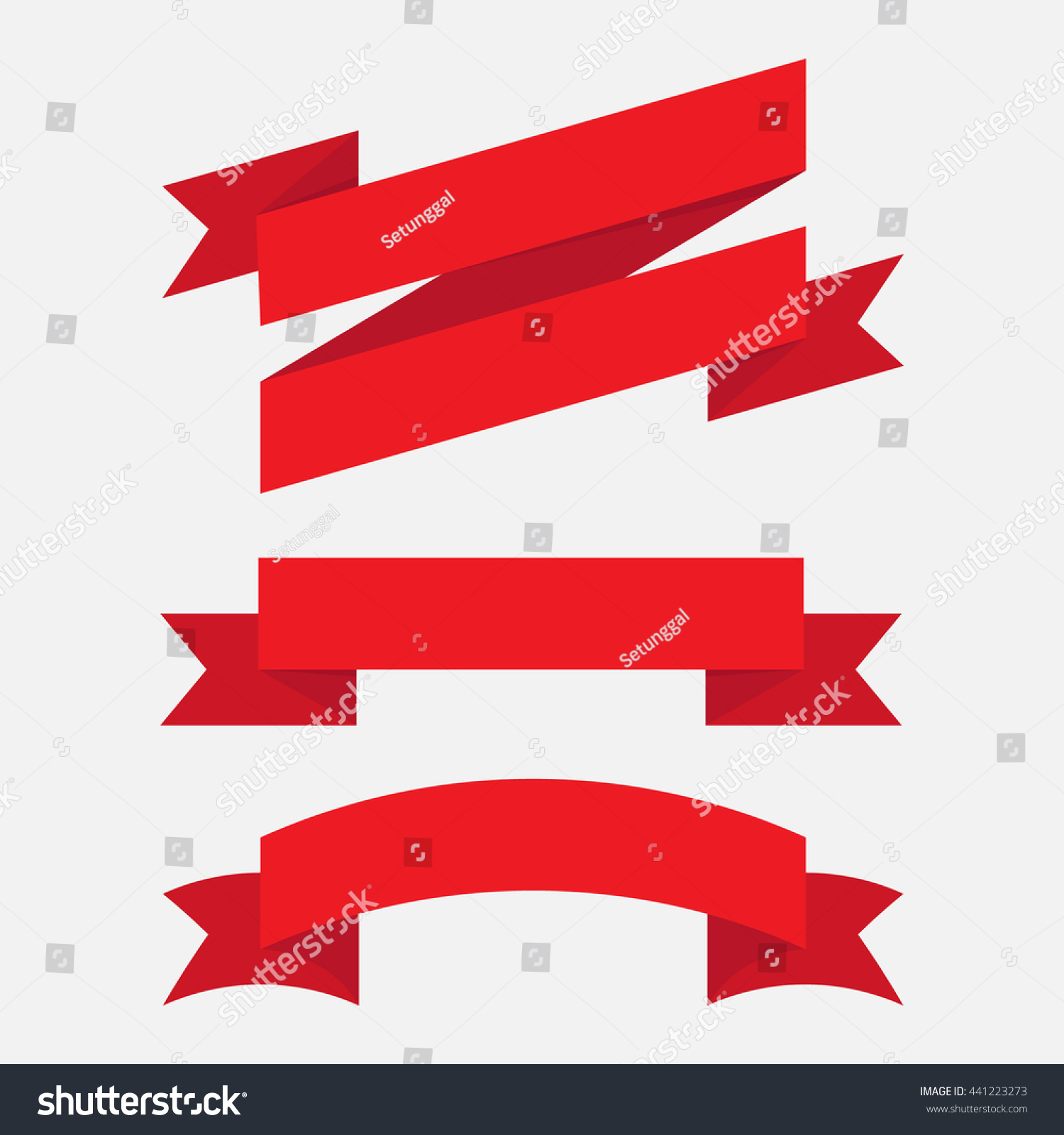 Ribbon Banner Vector 库存矢量图（免版税）441223273 | Shutterstock