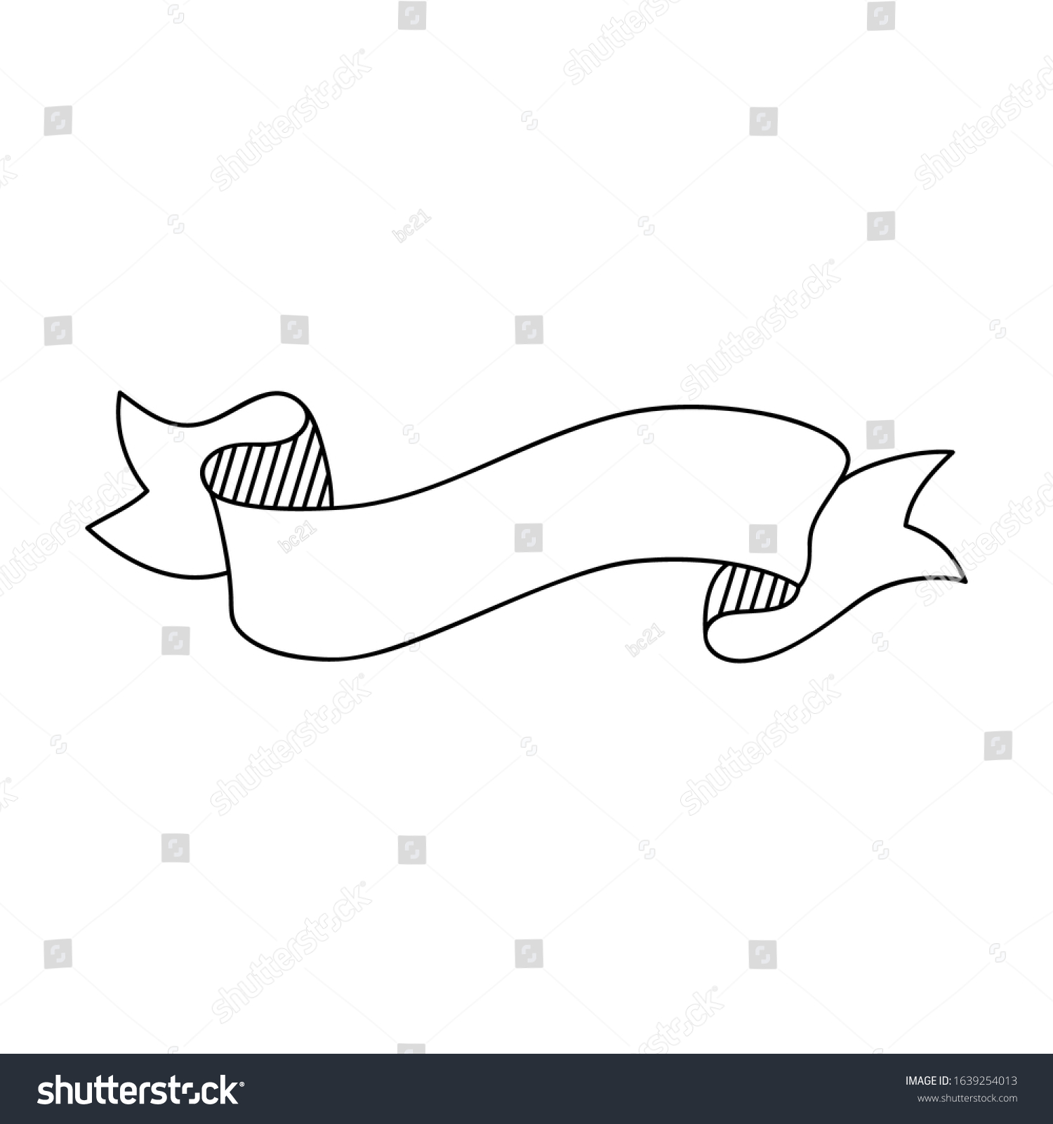 Ribbon Banner Vector Graphic Design Element Stock Vector (Royalty Free ...