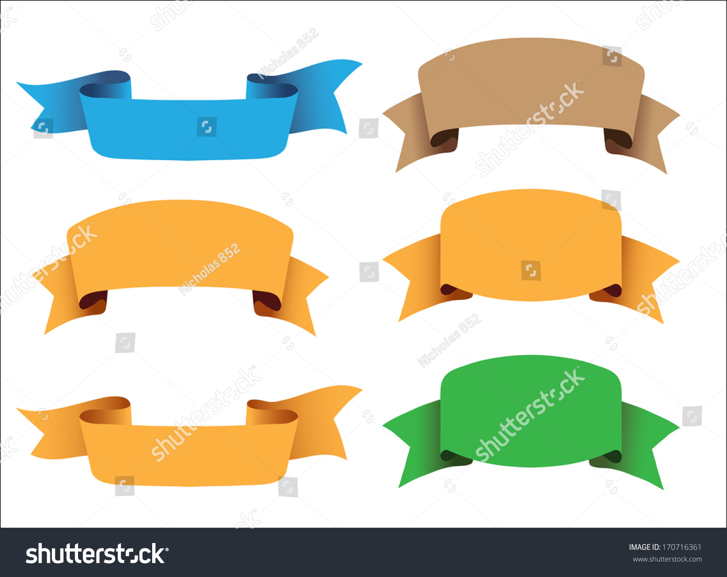 42.889 Horizontal ribbon banners: immagini, foto stock e grafica ...