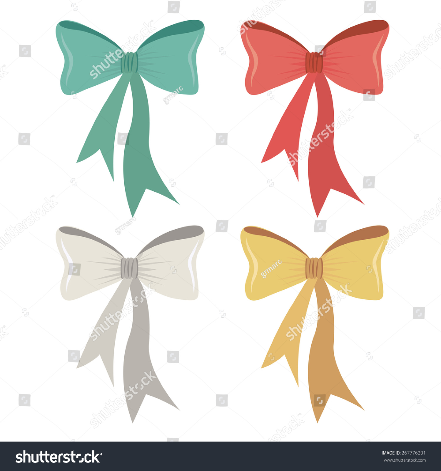 Ribbon Design Over White Background Vector Stock Vector (Royalty Free ...