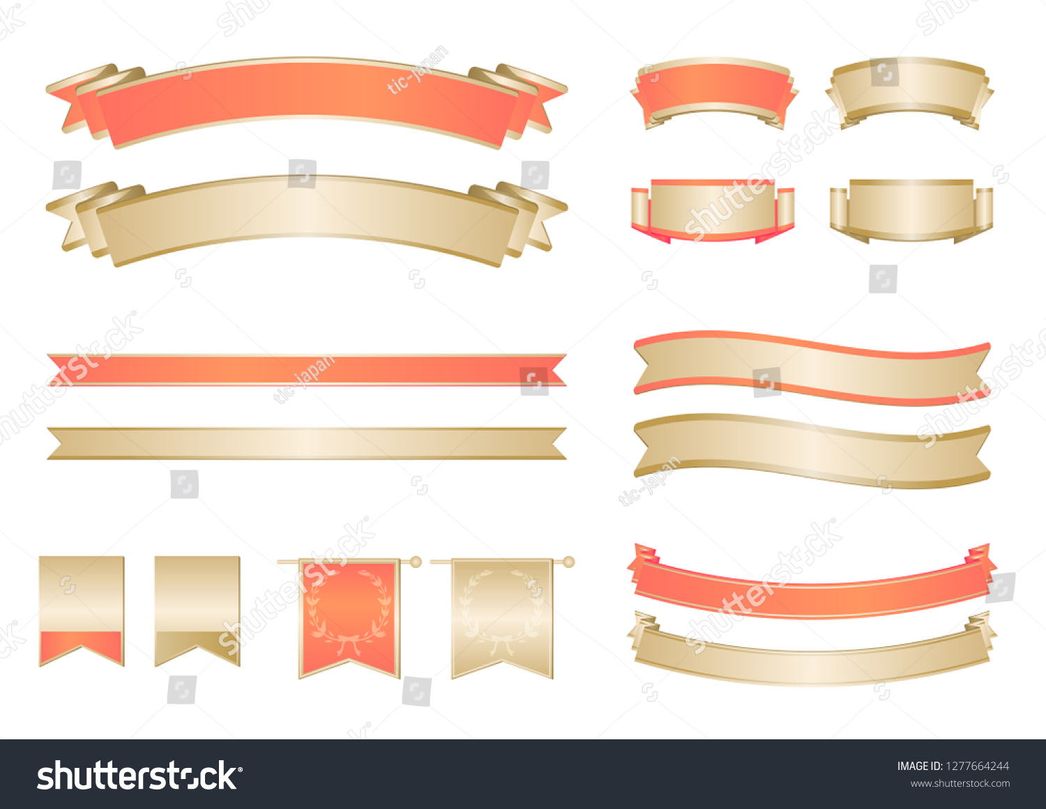 Ribbon Formal Set Stock Vector (Royalty Free) 1277664244 | Shutterstock