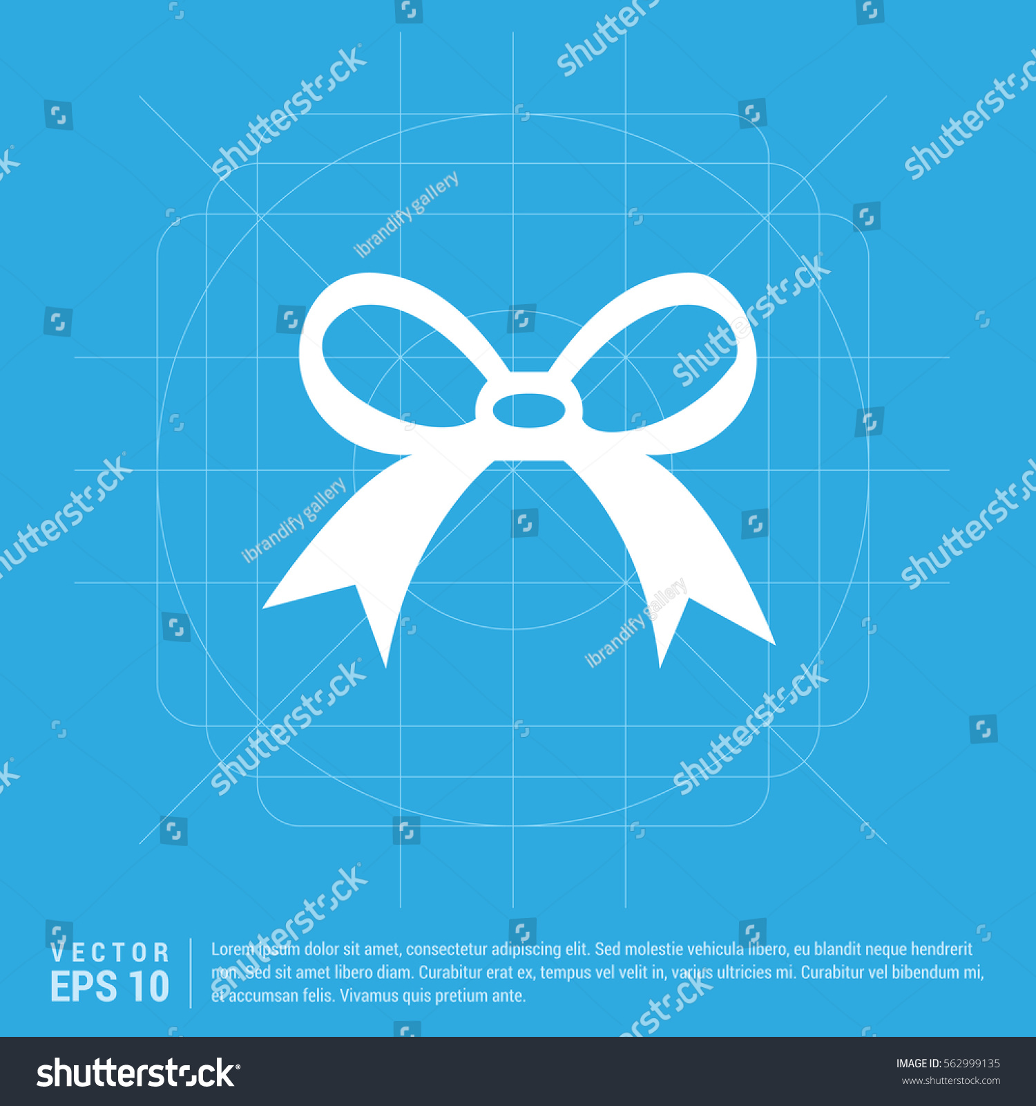 Ribbon Icon Stock Vector (Royalty Free) 562999135 | Shutterstock