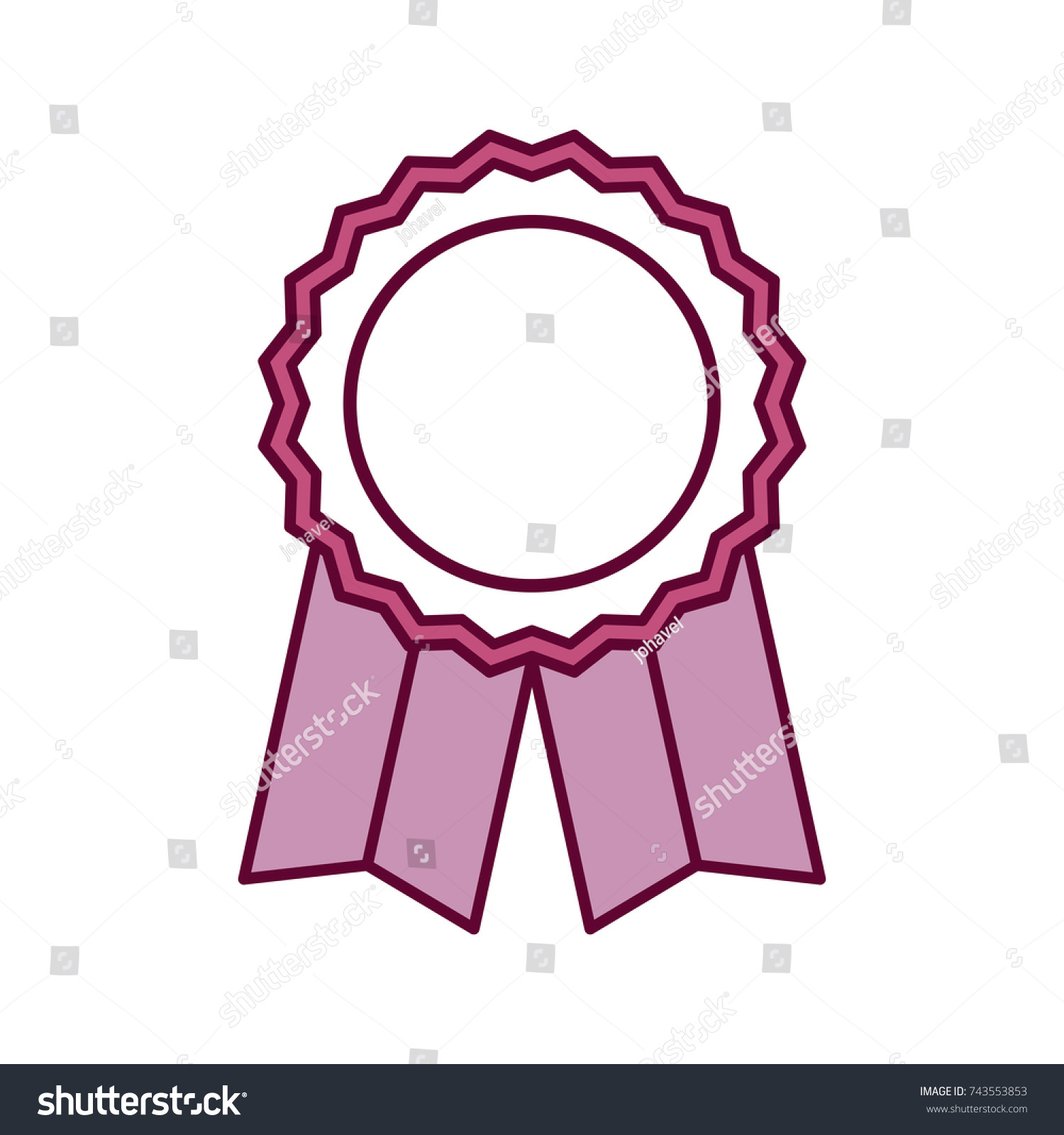 Ribbon Icon Image Stock Vector (Royalty Free) 743553853