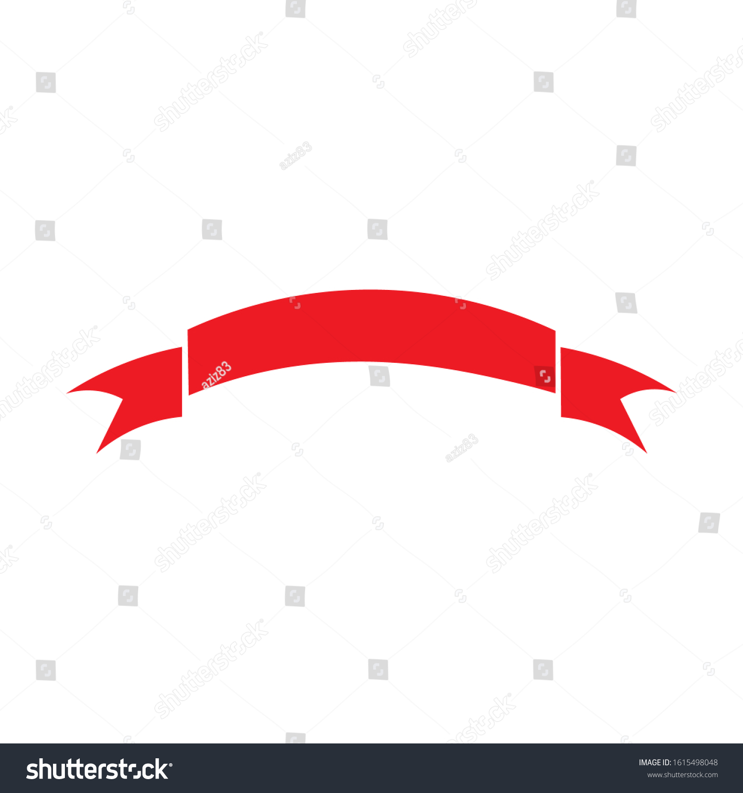 Ribbon Icon Logo Vector Design Stock Vector (Royalty Free) 1615498048 ...