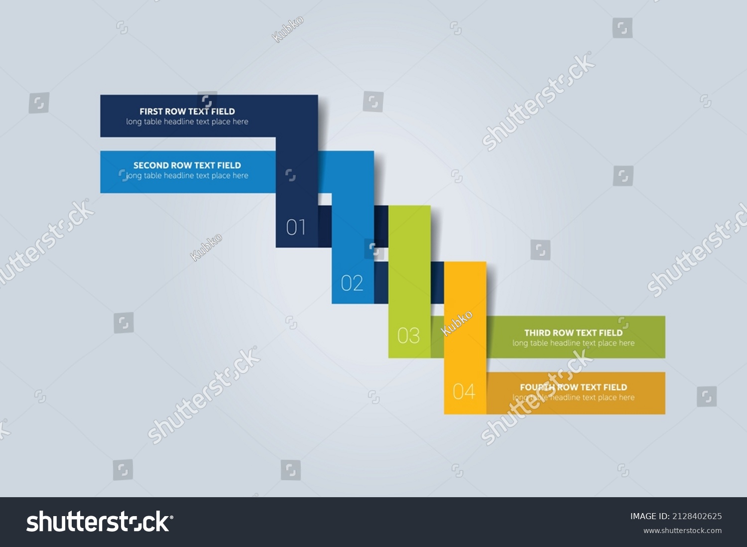 Ribbon Infographic Scheme Diagram Vector Stock Vector (Royalty Free ...