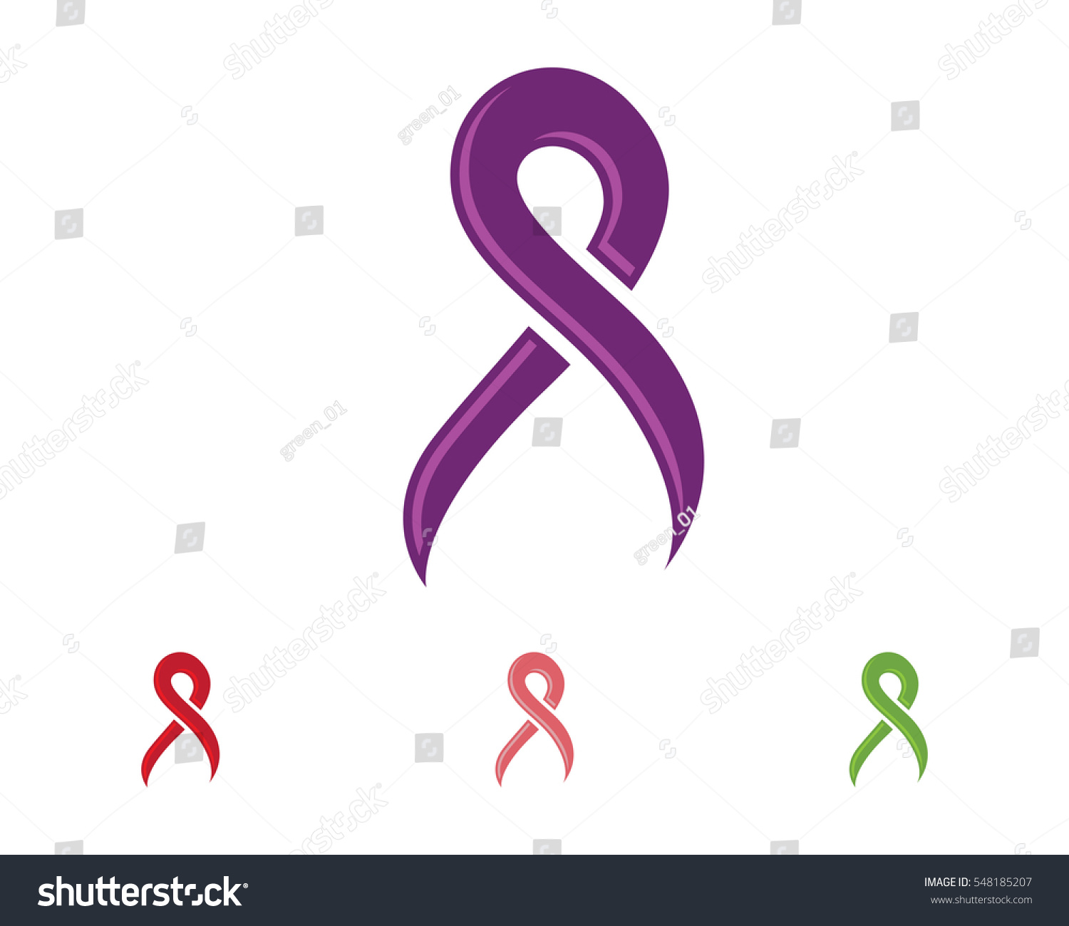 Ribbon Logo Template Vector Icon Design Stock Vector (Royalty Free ...