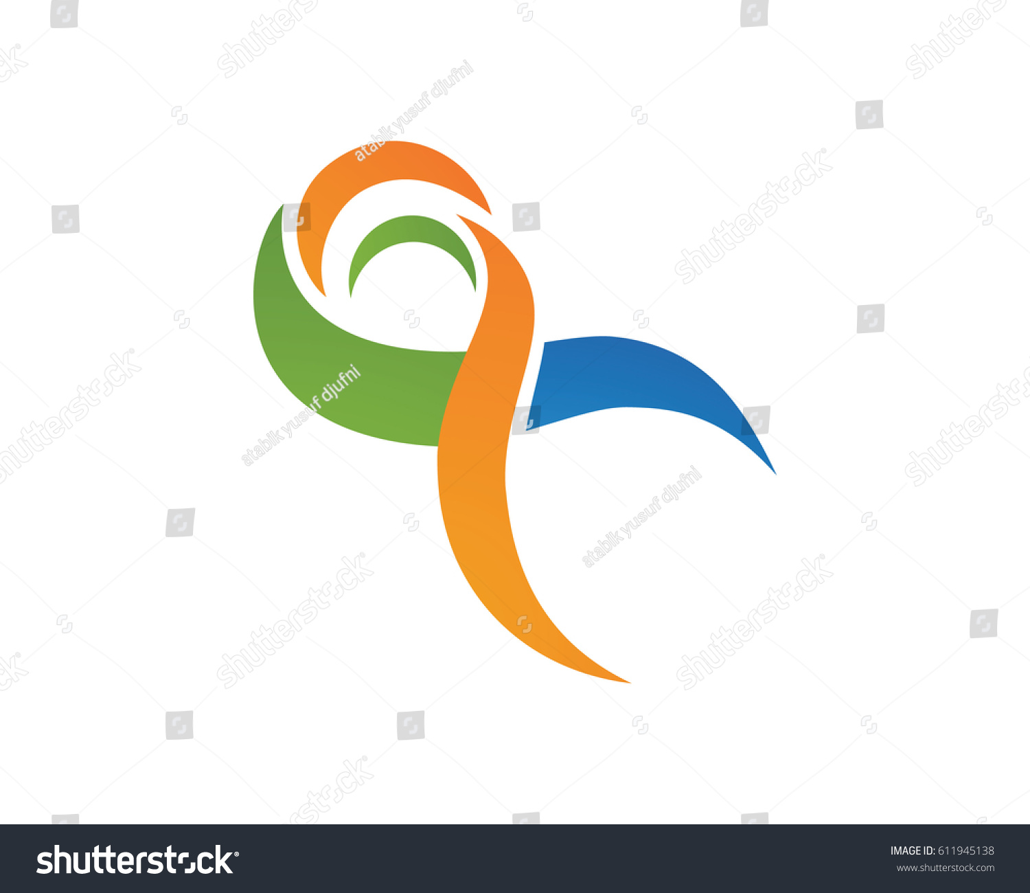 Ribbon Logo Template Vector Illustration Stock Vector (Royalty Free ...