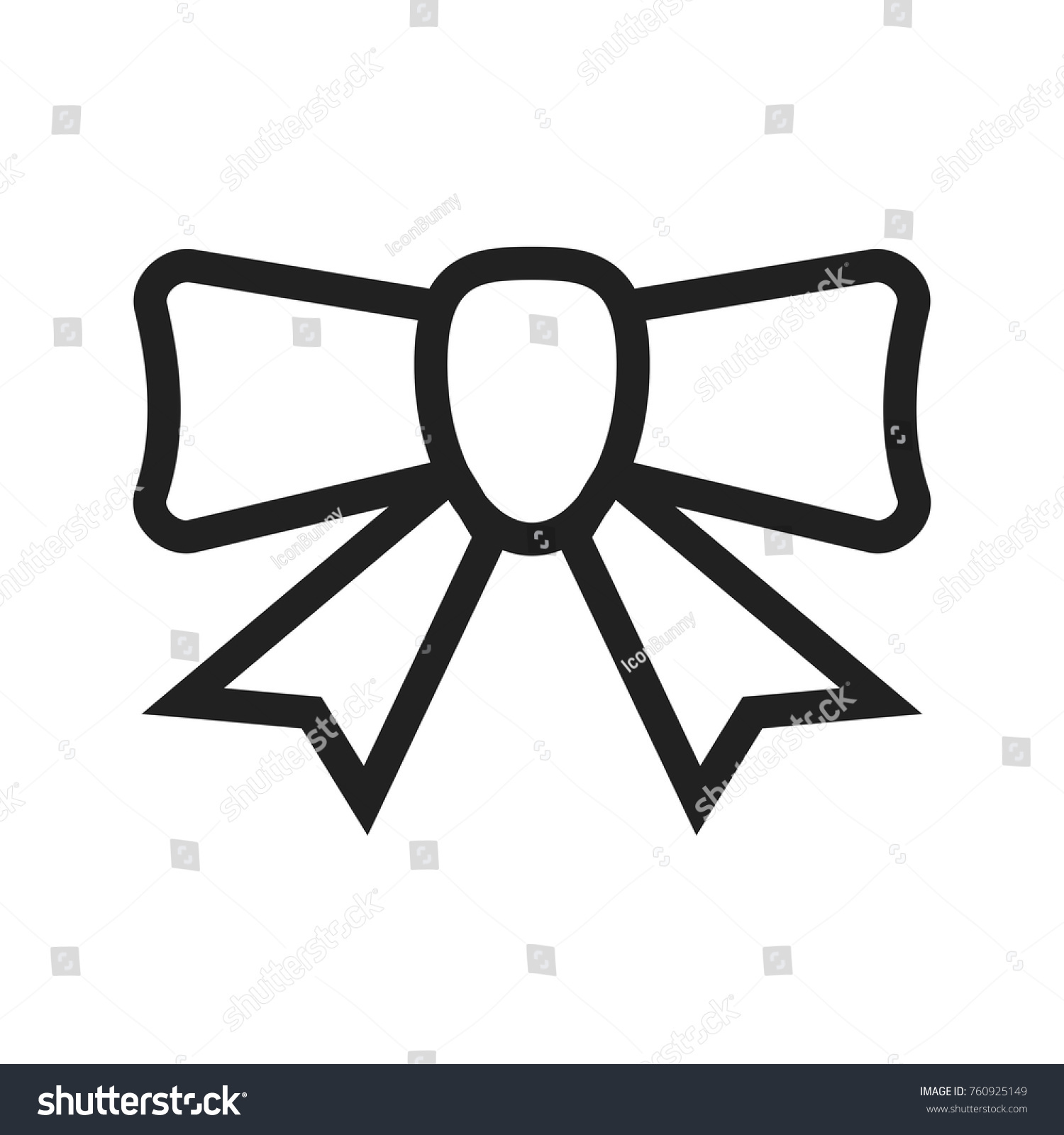 Ribbon Symbol Icon Stock Vector (Royalty Free) 760925149