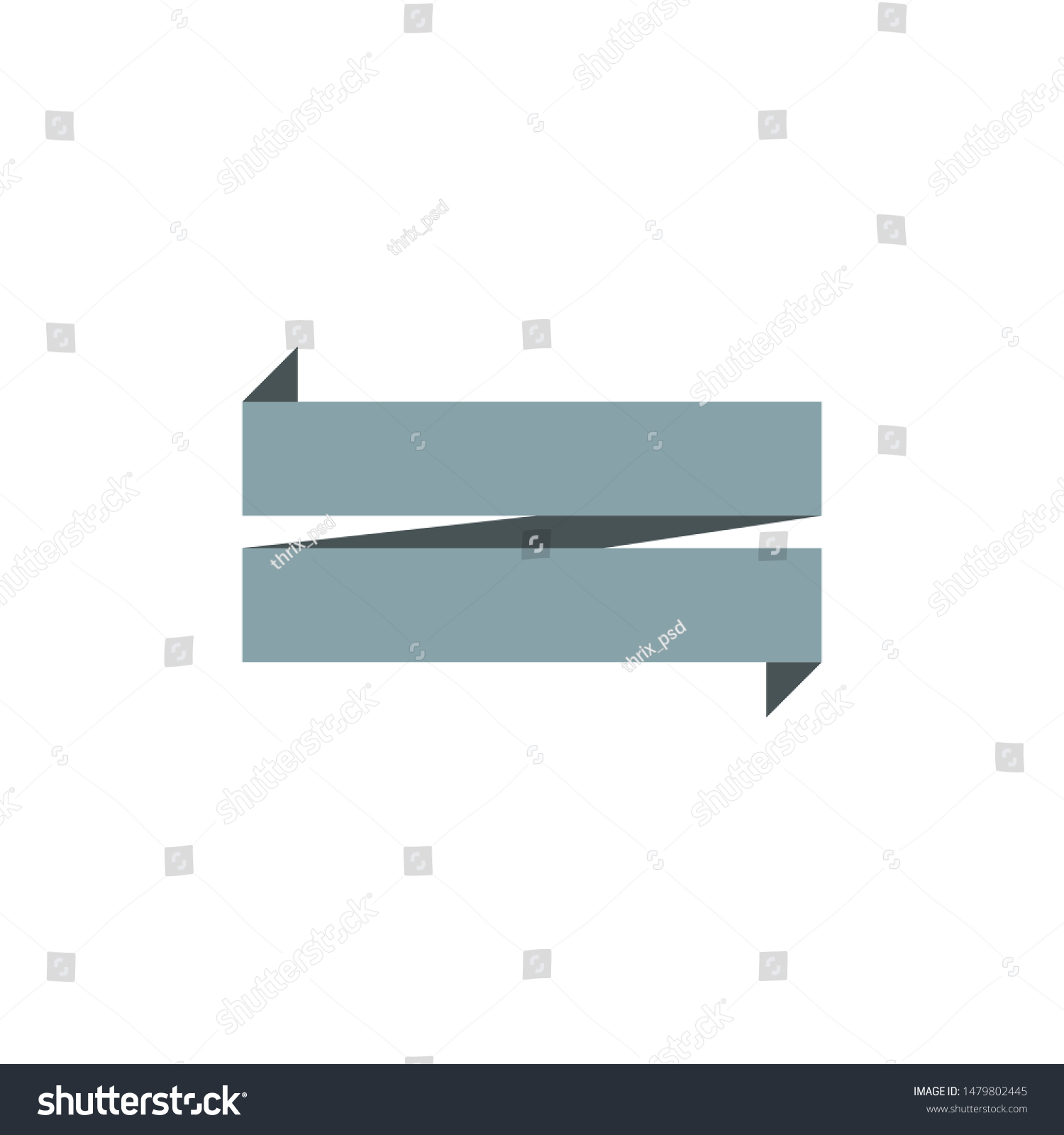 Ribbon Text Frame Empty Decorated Multiple Stock Vector (Royalty Free ...