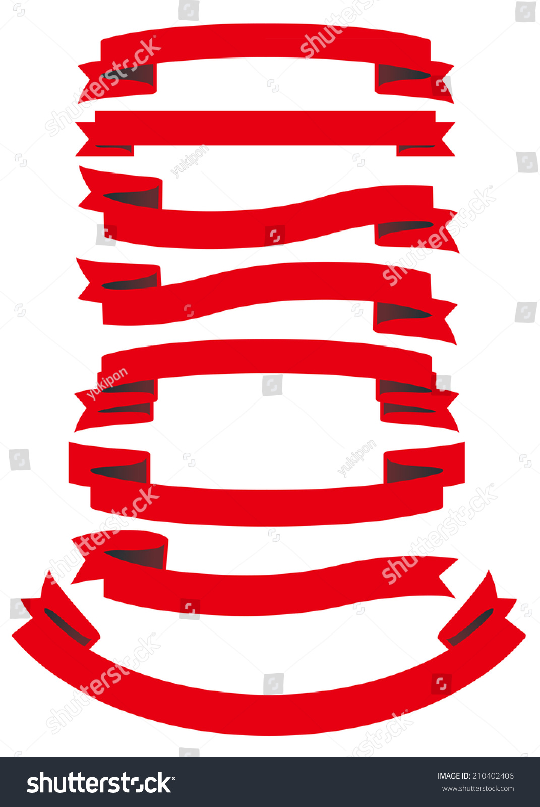Ribbon Vector Stock Vector (Royalty Free) 210402406 | Shutterstock
