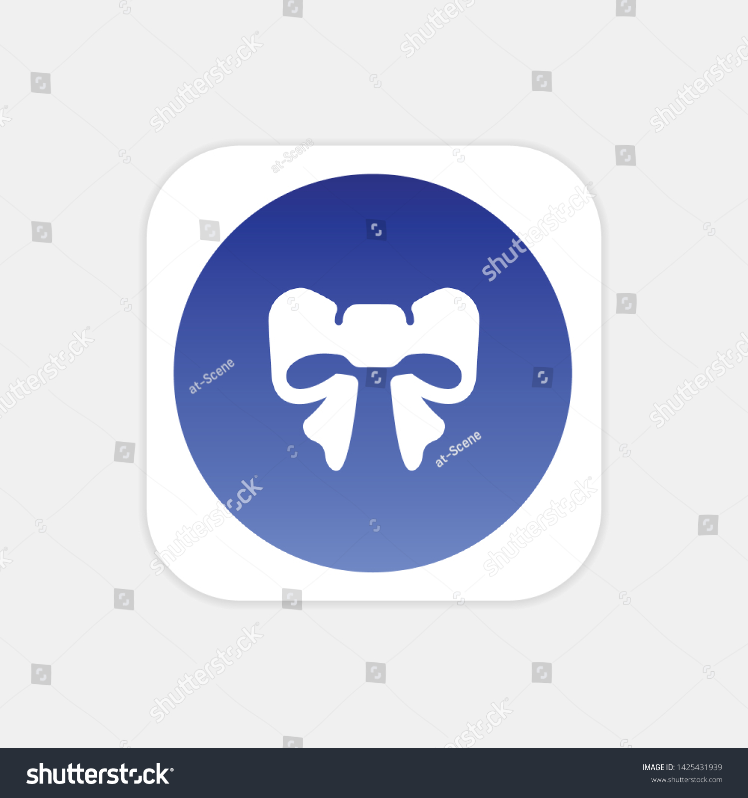 Ribbon Vector App Icon Stock Vector (Royalty Free) 1425431939 ...