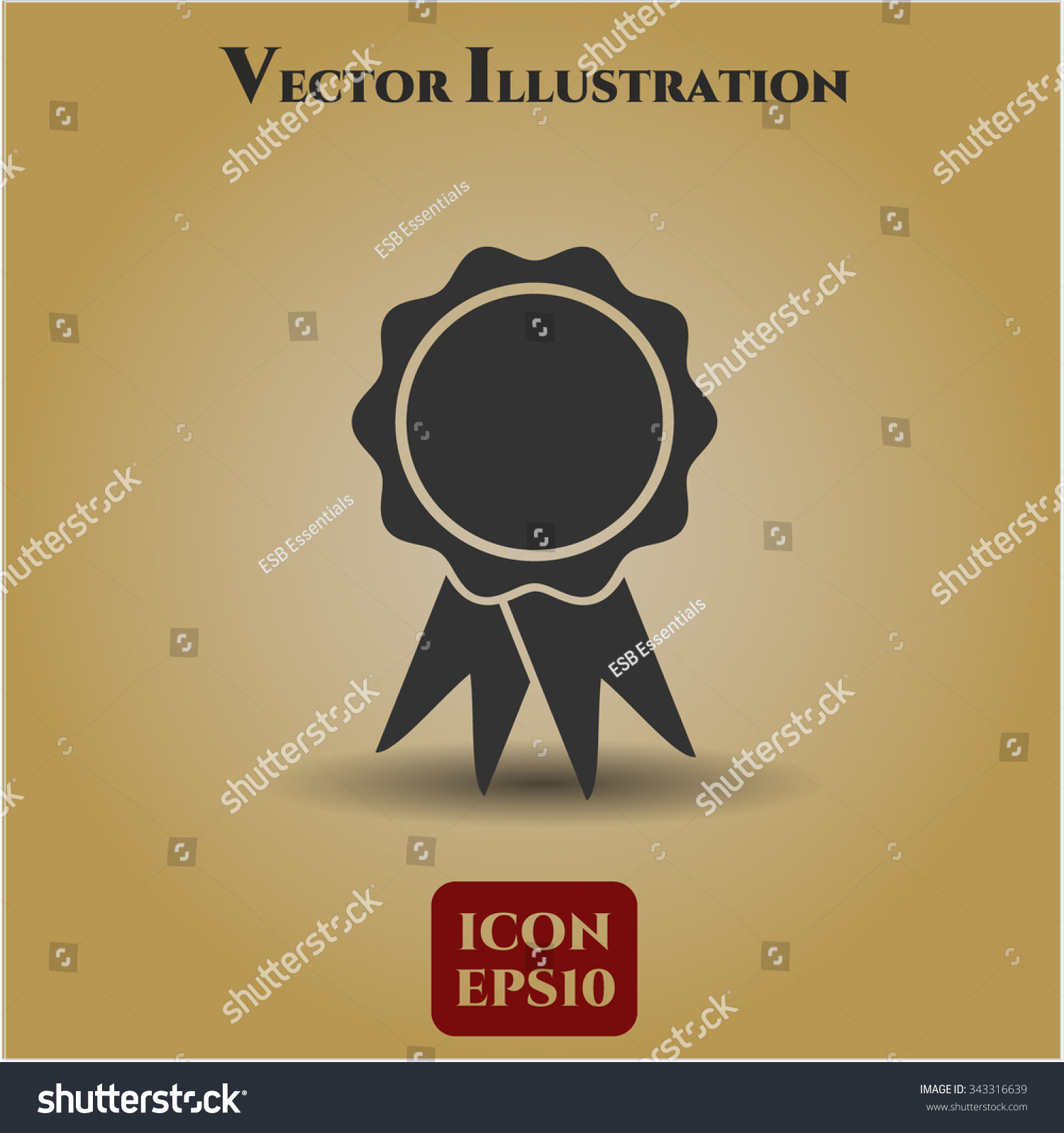 Ribbon Vector Symbol Stock Vector (Royalty Free) 343316639 | Shutterstock