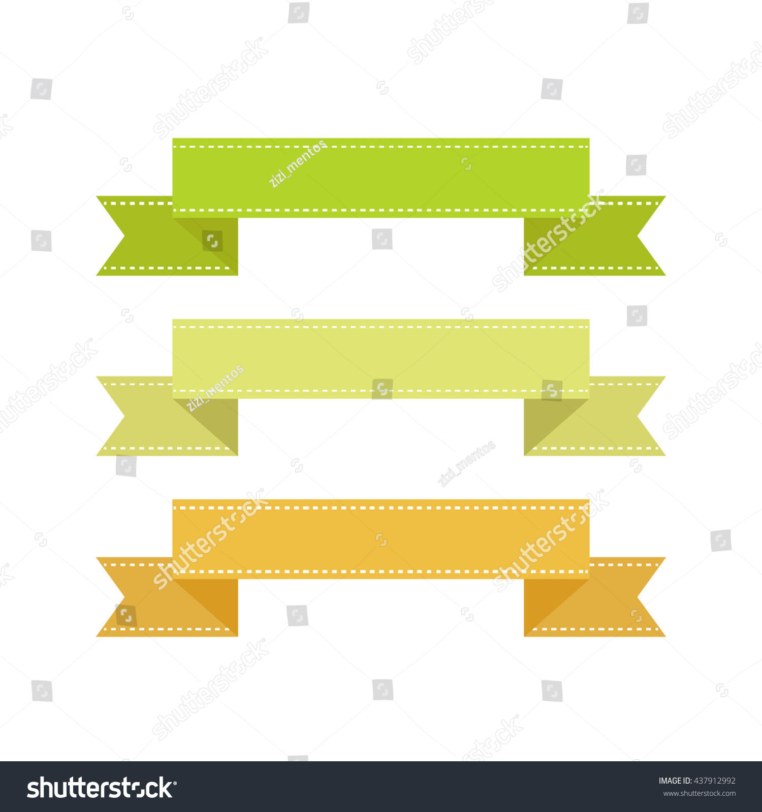 Ribbons Design Element Vector Illustration: vector de stock (libre de ...