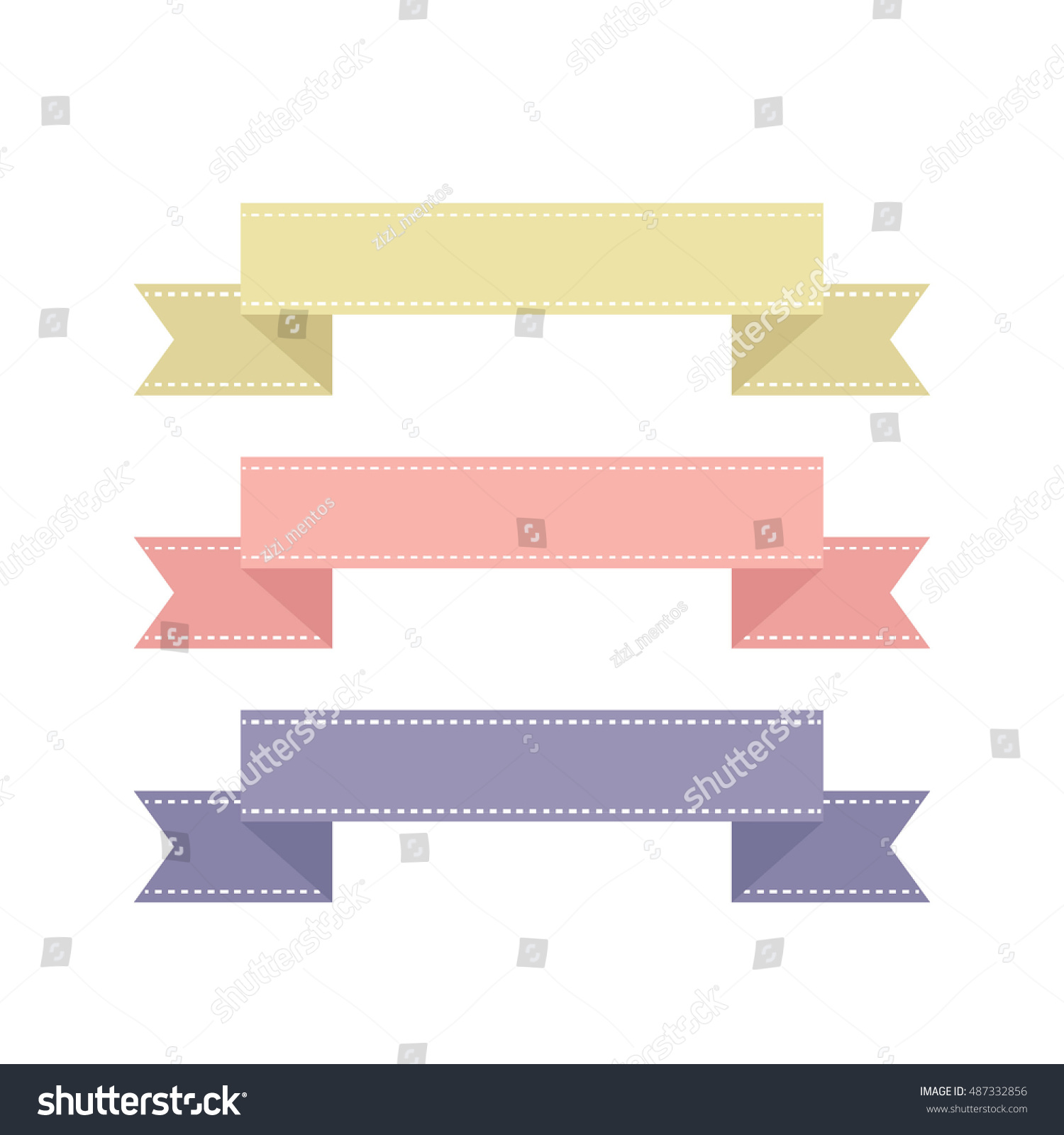 Ribbons Design Element Vector Illustration Stock Vector (Royalty Free ...