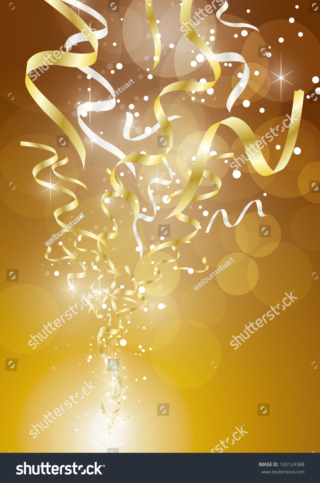 Ribbons Explode Gold Stock Vector (Royalty Free) 165124388 | Shutterstock