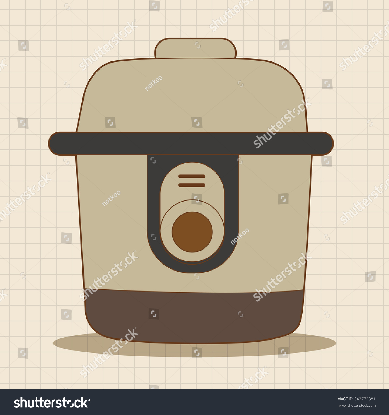 Rice Cooker Stock Vector (Royalty Free) 343772381 | Shutterstock