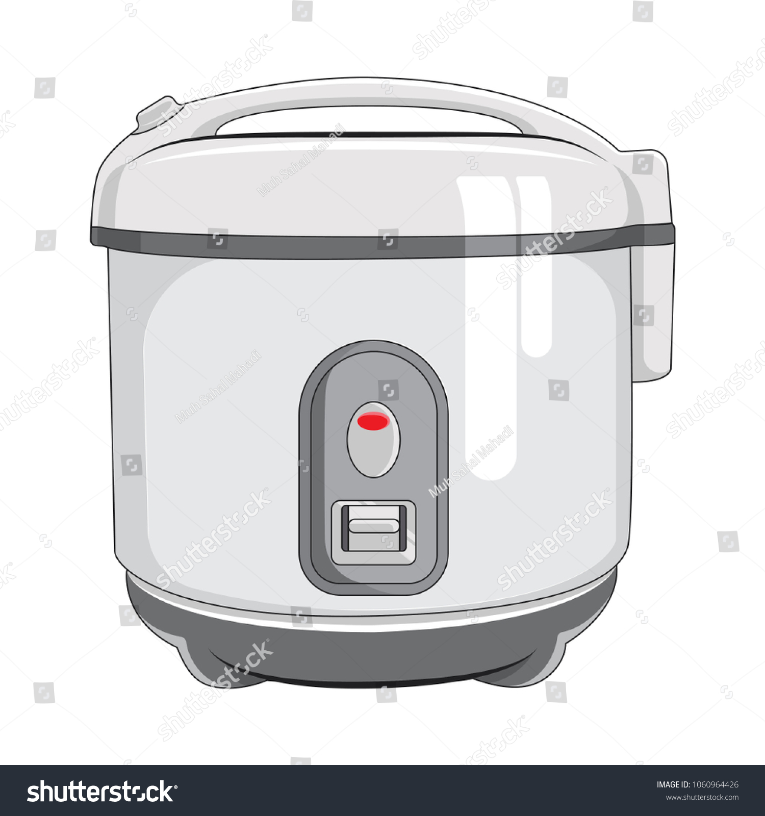 Rice Cooker Vector Illustration: vector de stock (libre de regalías ...