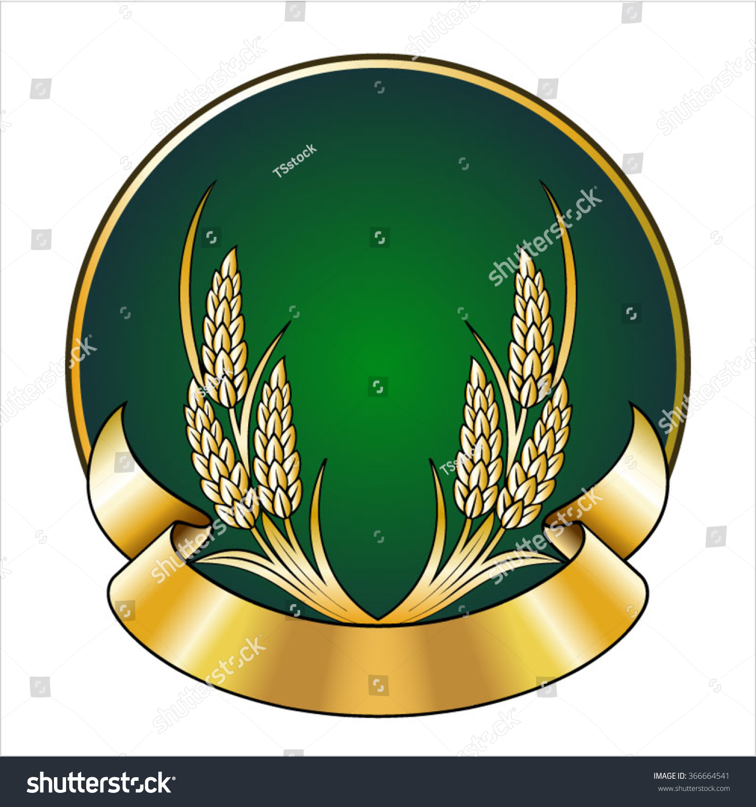 Rice Logo Vector Illustration Stock Vector (Royalty Free) 366664541