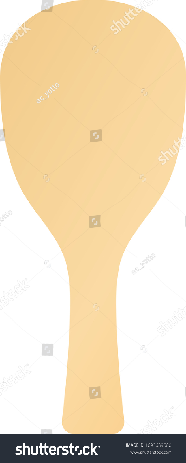 Rice Scoop Isolated Vector Illustration Stock Vector (Royalty Free ...