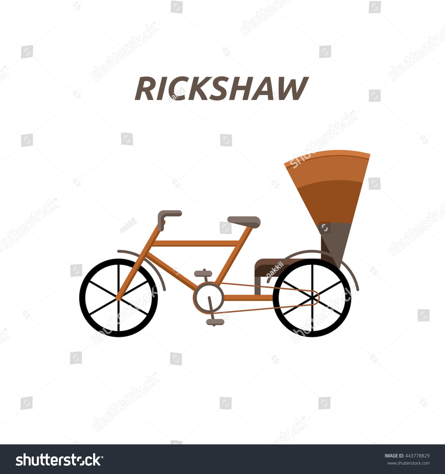 Rickshaw India Logo Design: เวกเตอร์สต็อก (ปลอดค่าลิขสิทธิ์) 443778829 ...
