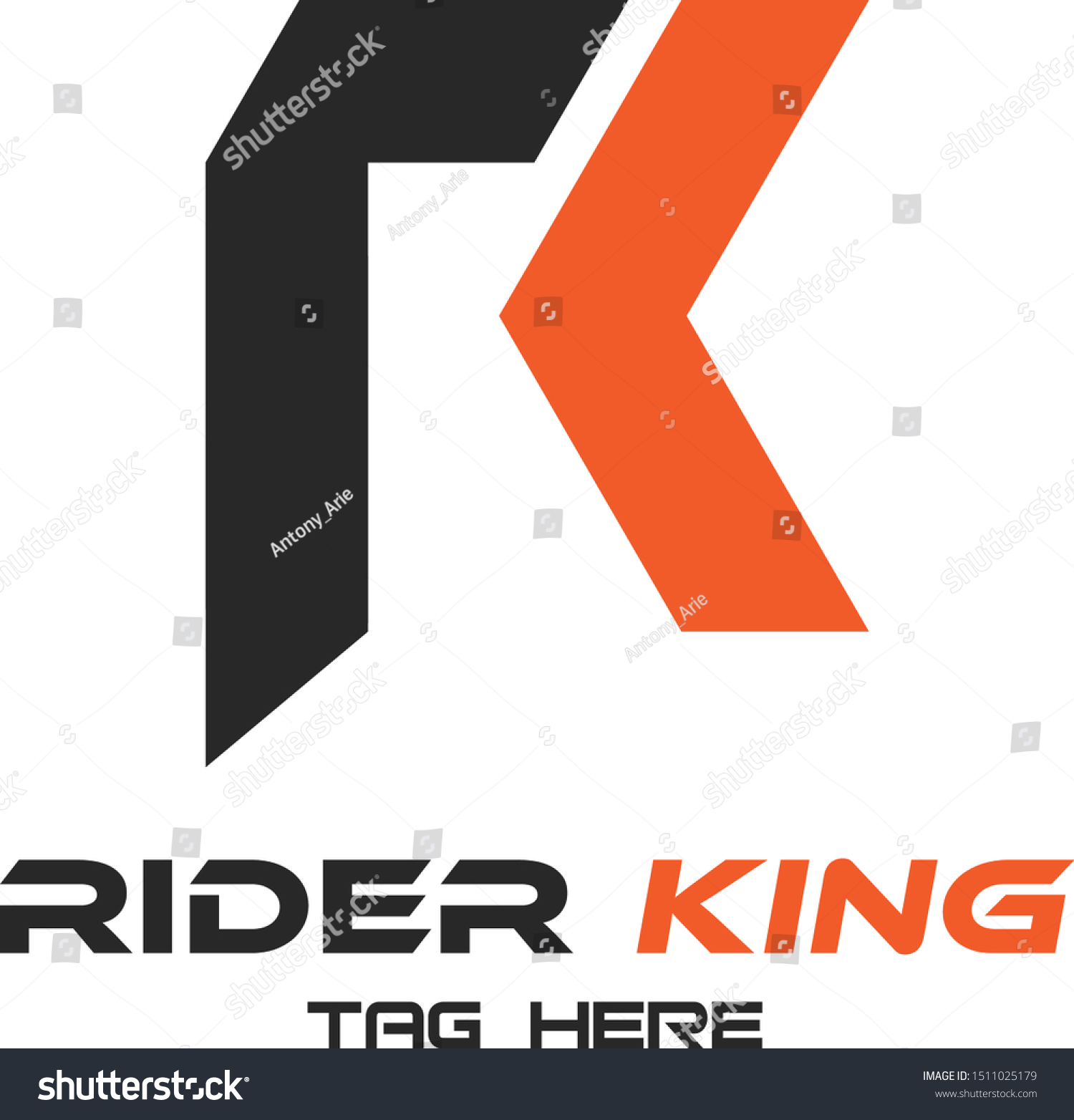 Rider King Logo Concept Vector: เวกเตอร์สต็อก (ปลอดค่าลิขสิทธิ์ ...