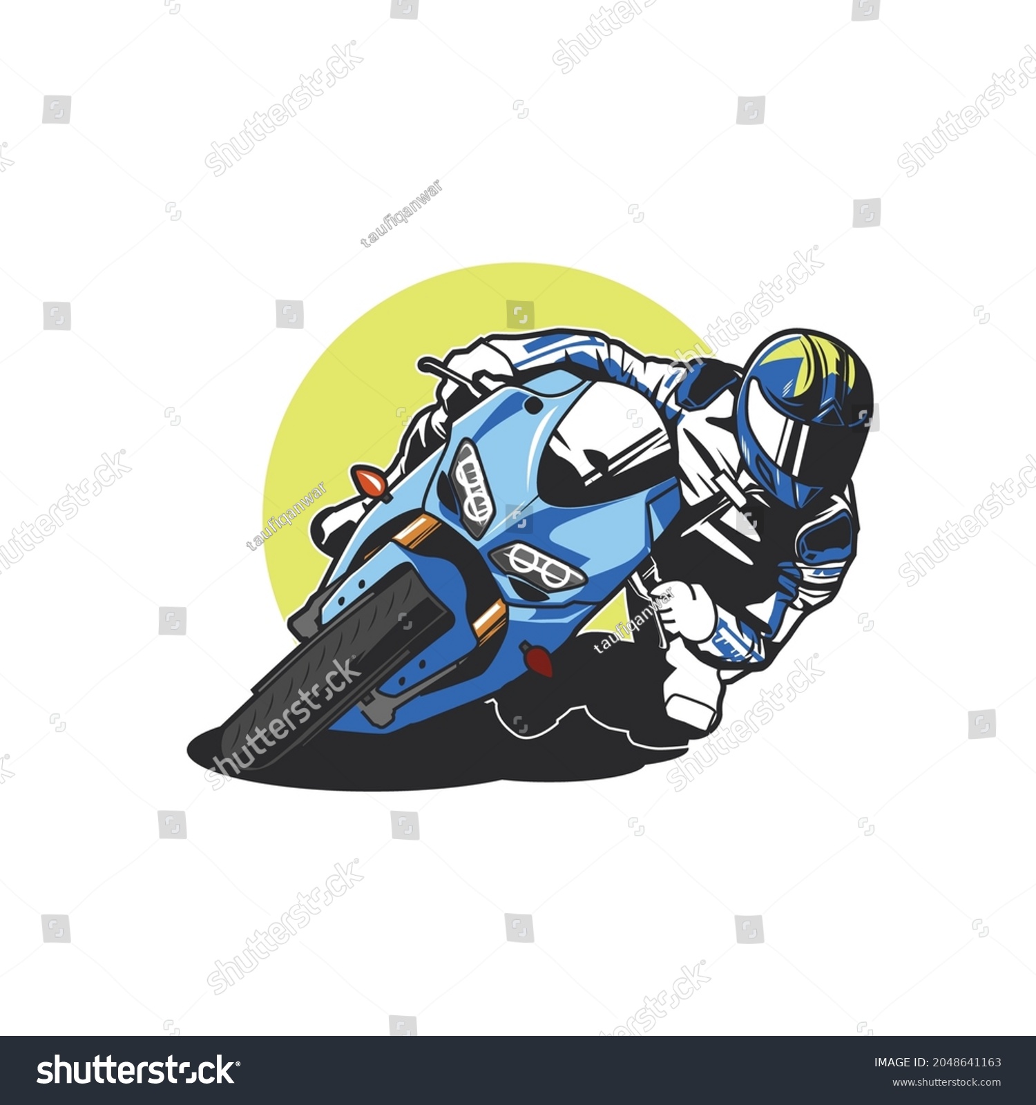 Riding Motorcycle Vector Illustration Design Stock Vector (Royalty Free ...