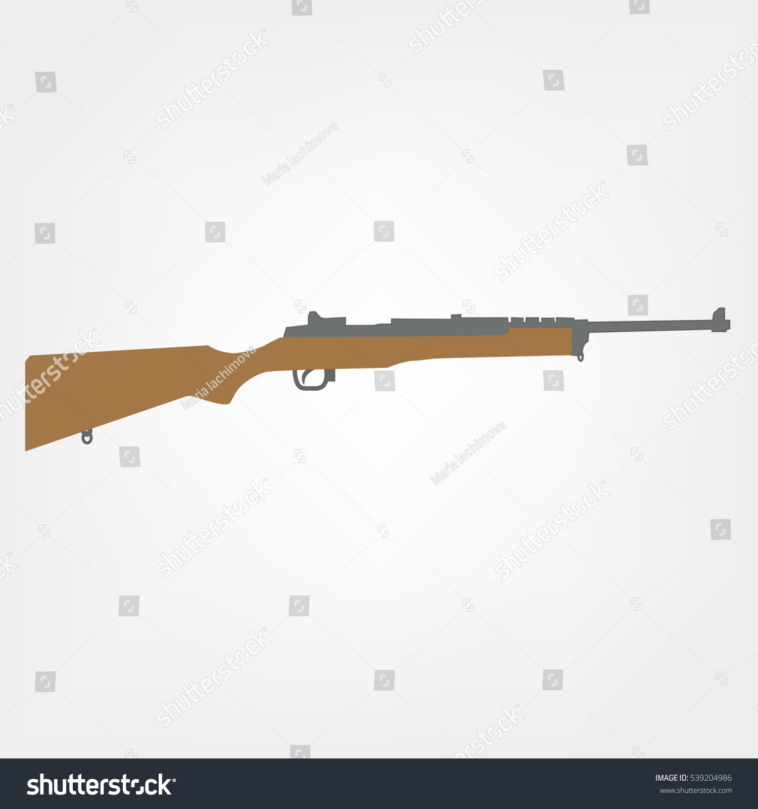 Rifle Stock Vector (Royalty Free) 539204986