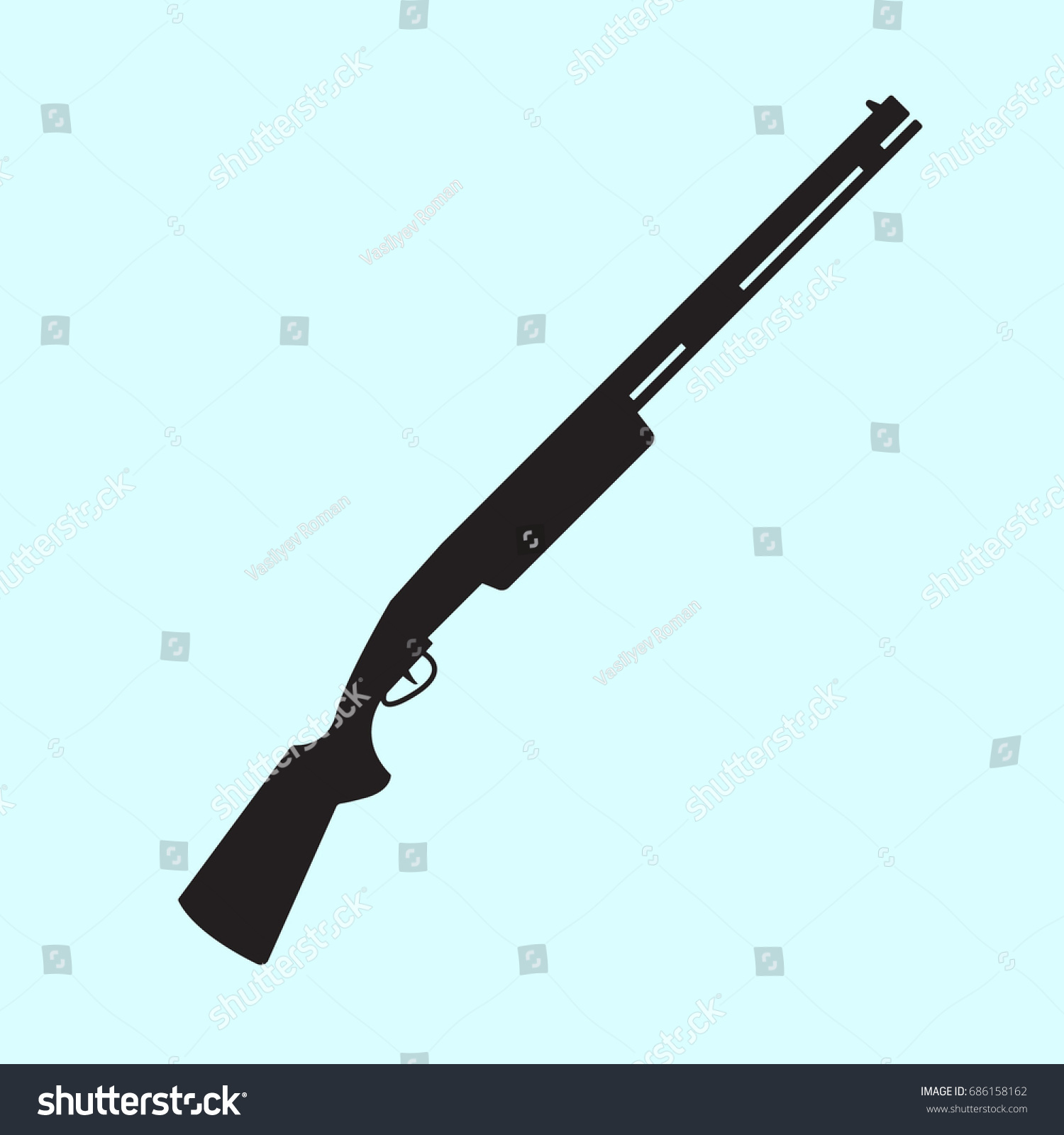 Rifle Icon Vector Stock Vector (Royalty Free) 686158162 | Shutterstock