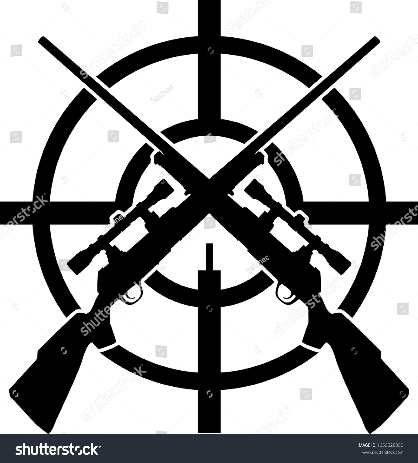 Rifle Scope Icon Logo Vector Stock Vector (Royalty Free) 1650528352 Rifle Scope Icon Logo Vector Stock Vector (Royalty Free) 1650528352