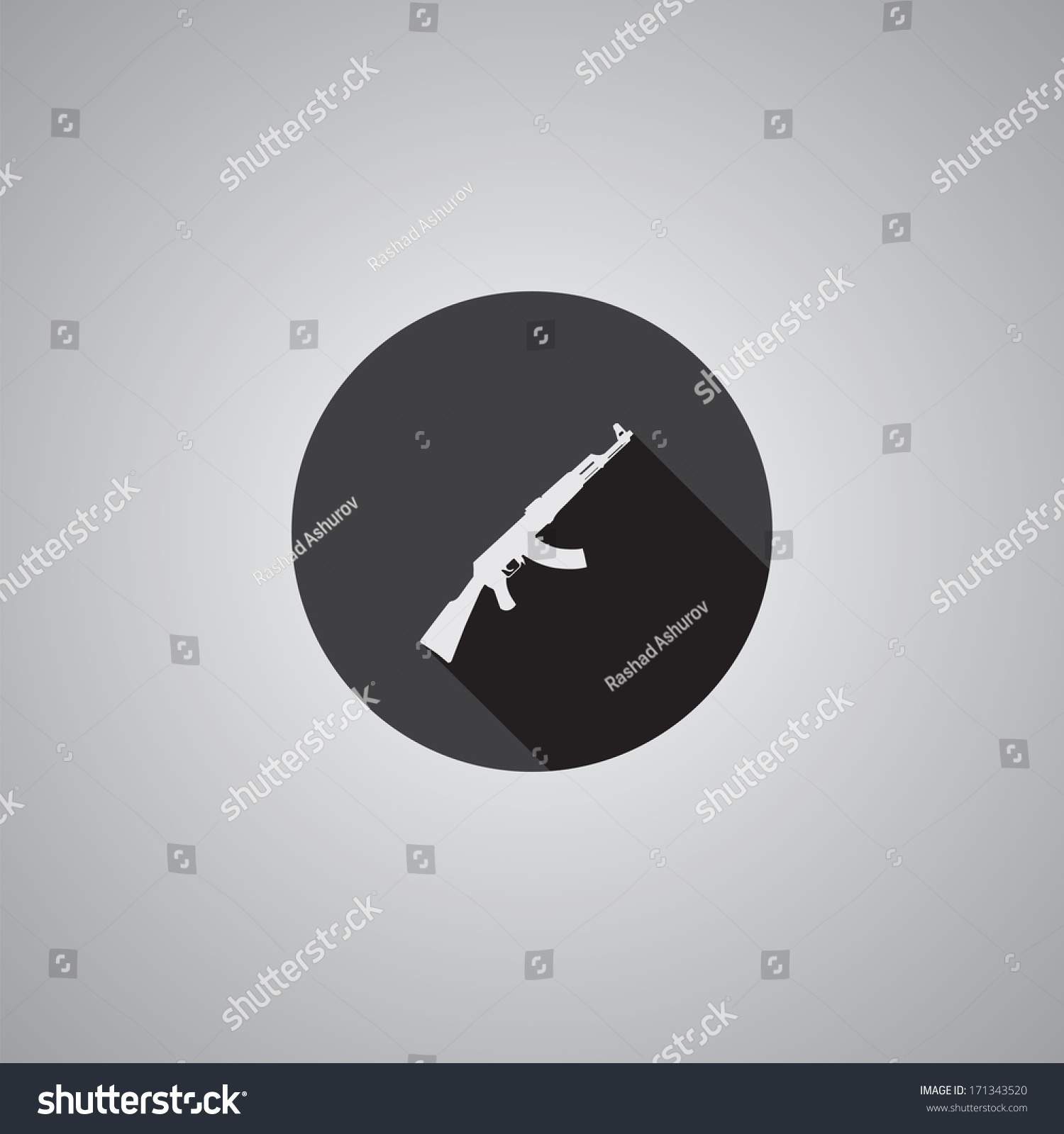 Rifle Symbol Stock Vector (Royalty Free) 171343520 | Shutterstock