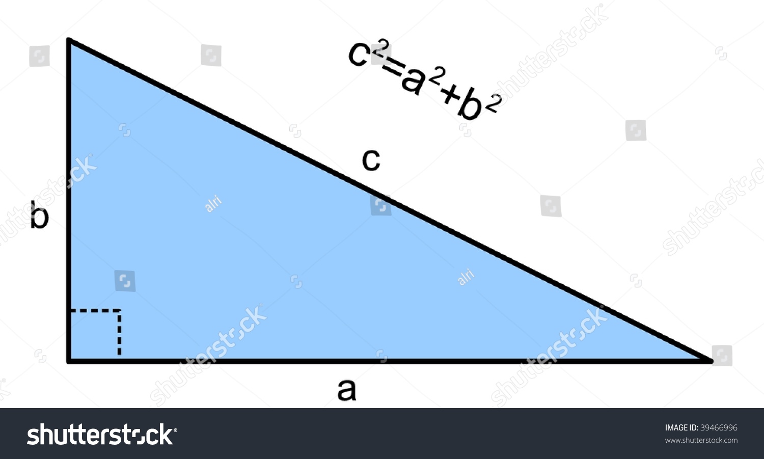 Rightangled Triangle Illustration Pythagorean Theorem Stock Vector ... Rightangled Triangle Illustration Pythagorean Theorem Stock Vector ...