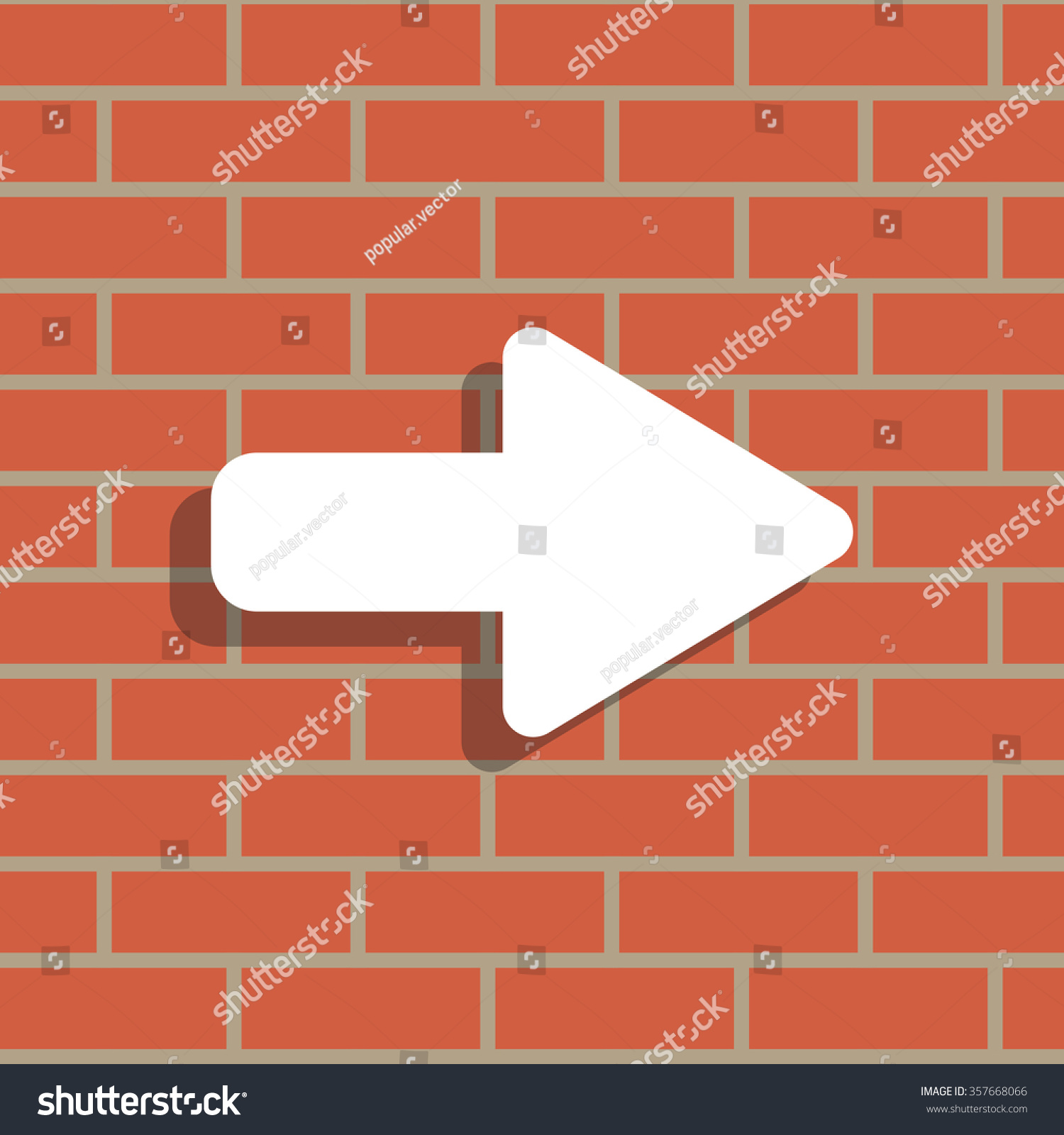Right Arrow Symbol Icon Stock Vector (Royalty Free) 357668066 ...