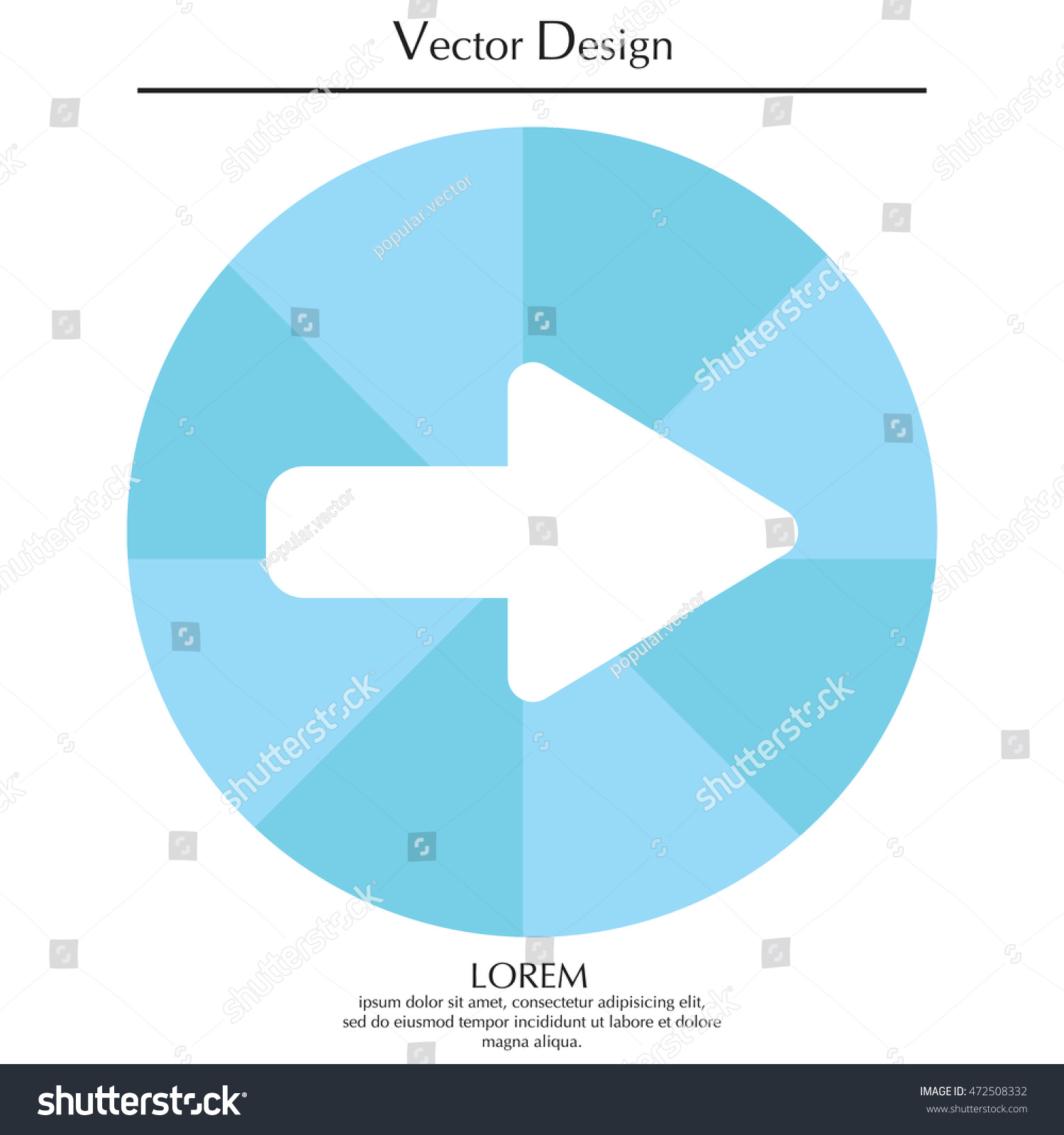 Right Arrow Symbol Icon Stock Vector (Royalty Free) 472508332