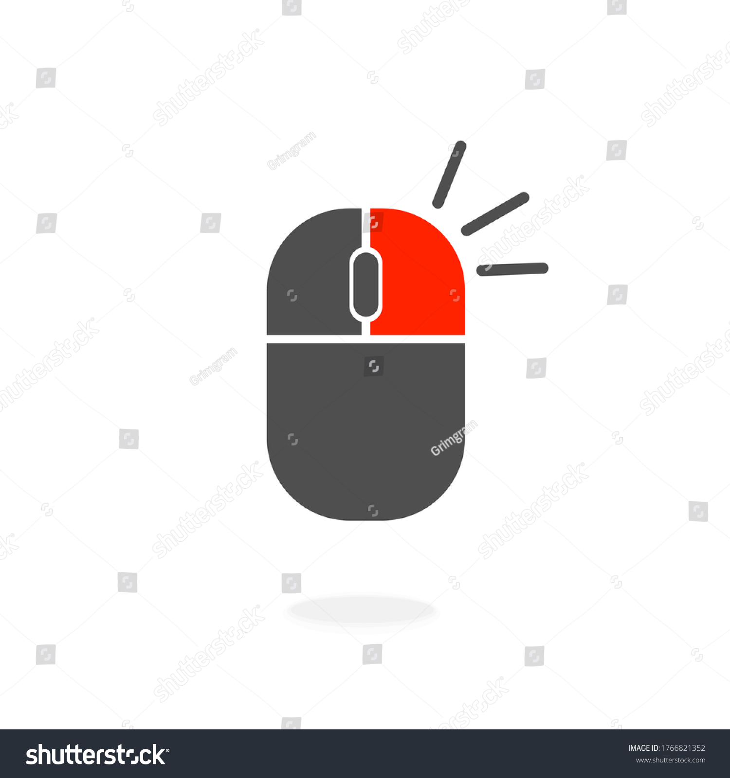 Right Button Mouse Double Click Computer Stock Vector (Royalty Free ...