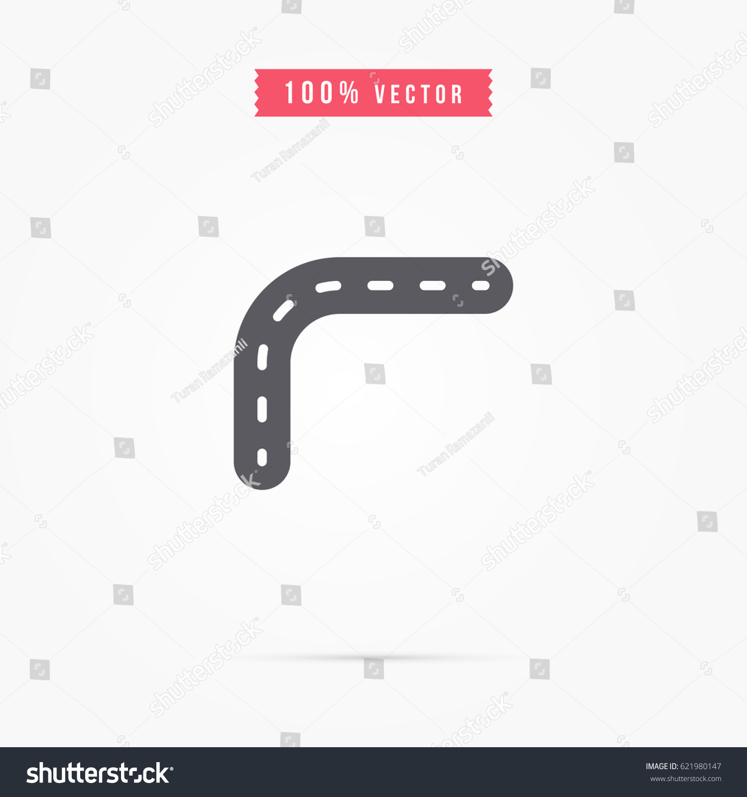 Right Road Icon Stock Vector (Royalty Free) 621980147 | Shutterstock