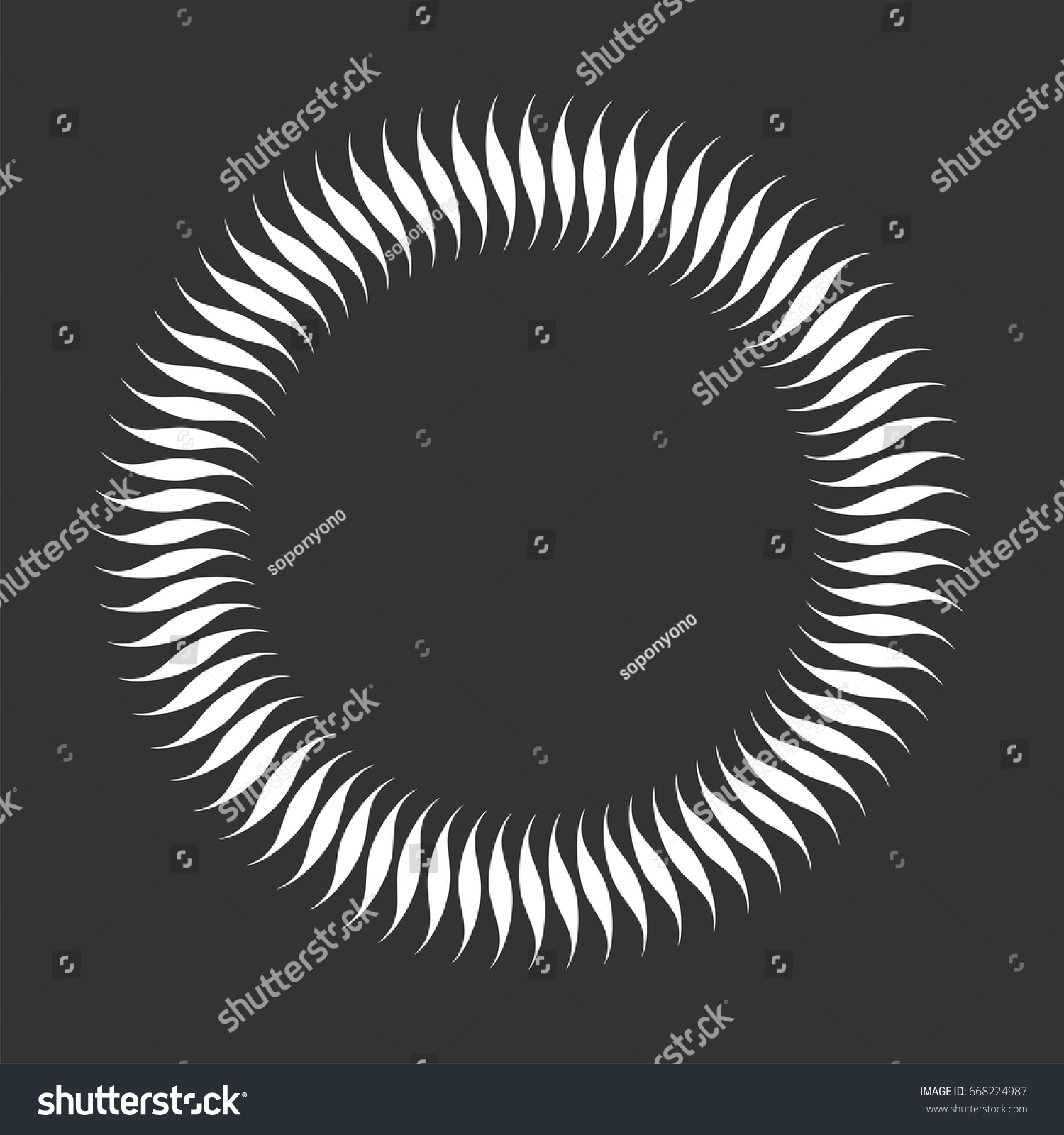 Ring Border Frame Ornamental Illustration Design Stock Vector (Royalty ...