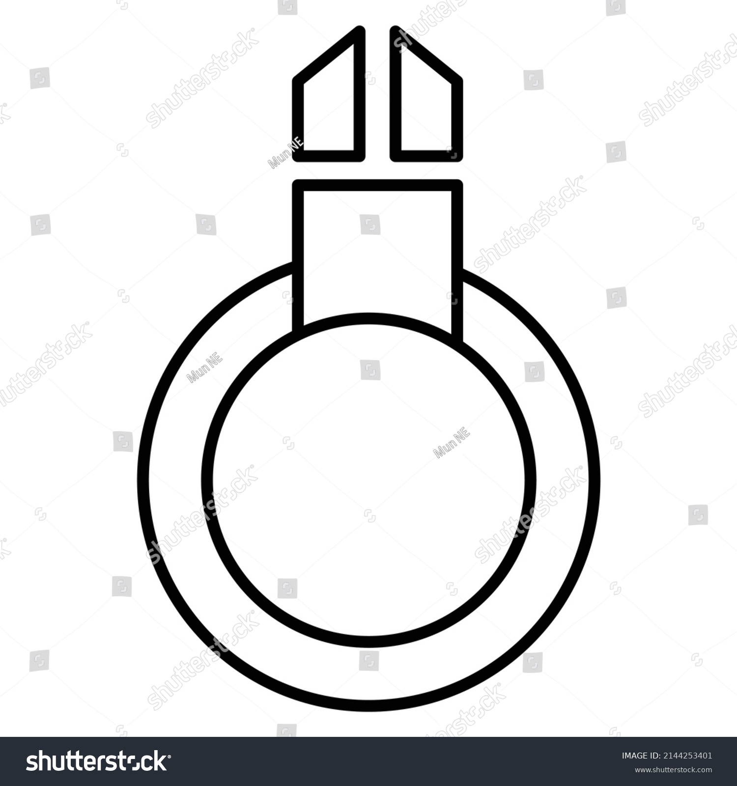 Ring Pop Line Art Icon Stock Vector (Royalty Free) 2144253401 ...