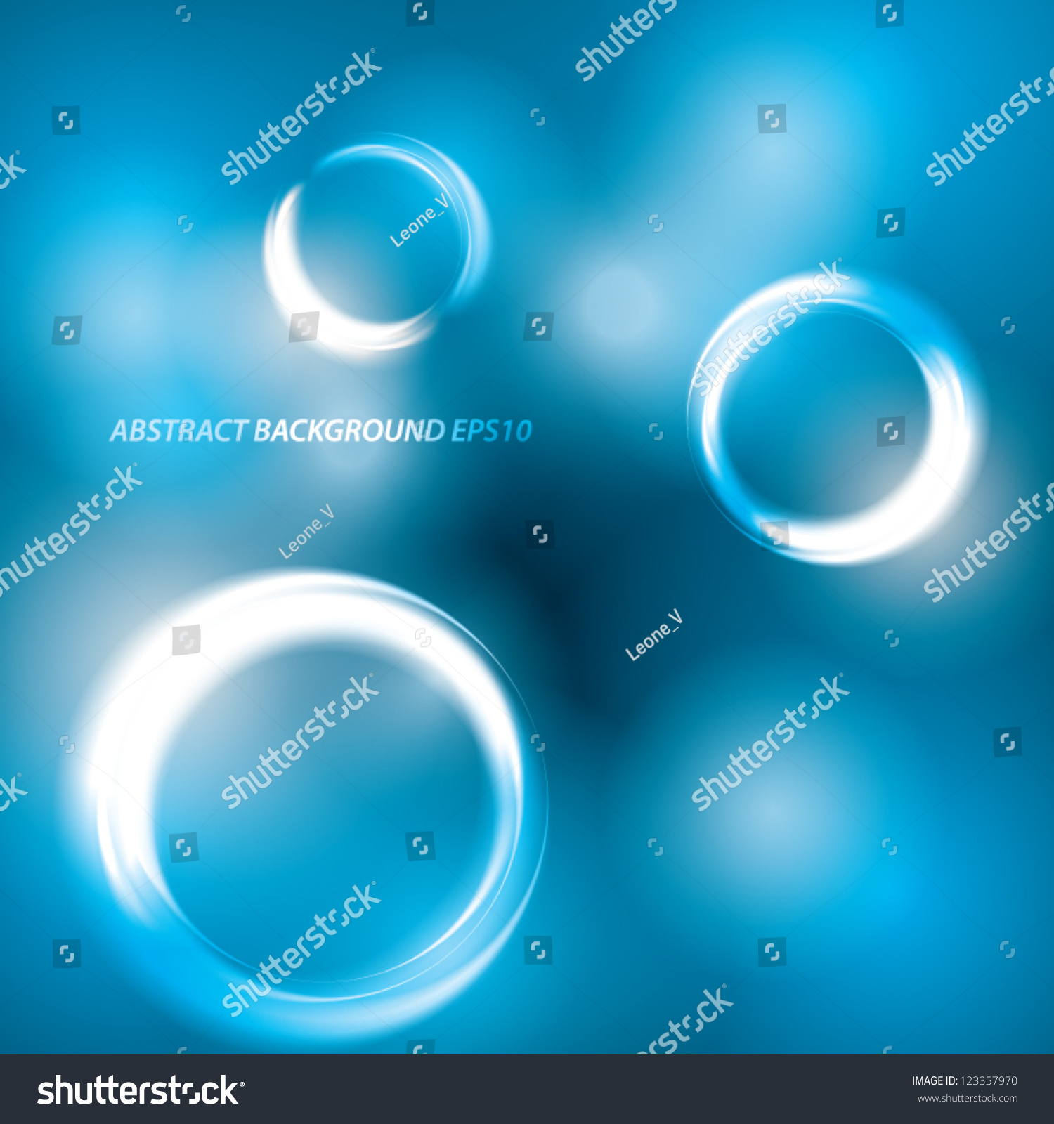 Rings Blue Abstract Background Vector Eps10 Stock Vector (Royalty Free ...