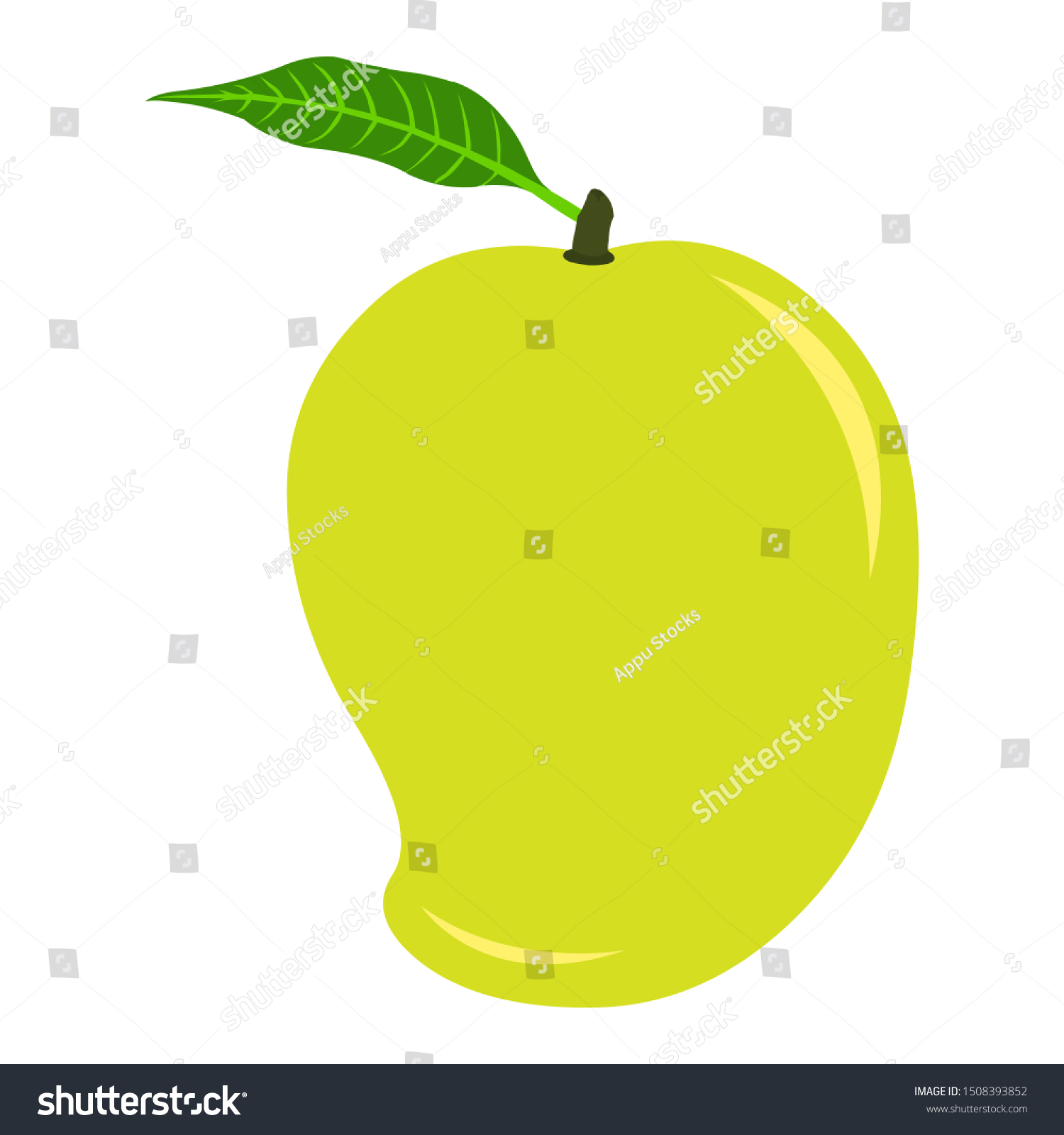 Ripe Mango Cartoon Vector Image Stock Vector (Royalty Free) 1508393852 ...