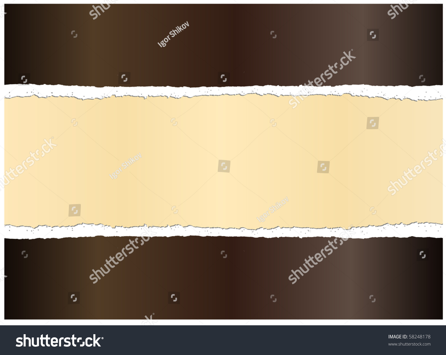 Ripped Paper Golden Background Stock Vector (Royalty Free) 58248178