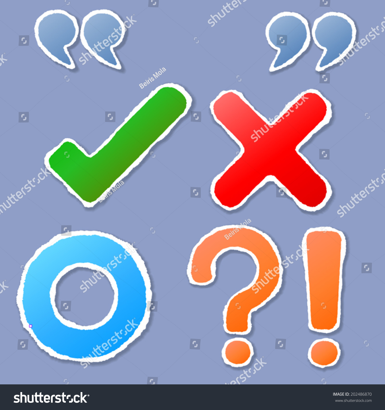 Ripped Paper Marks: เวกเตอร์สต็อก (ปลอดค่าลิขสิทธิ์) 202486870 ...