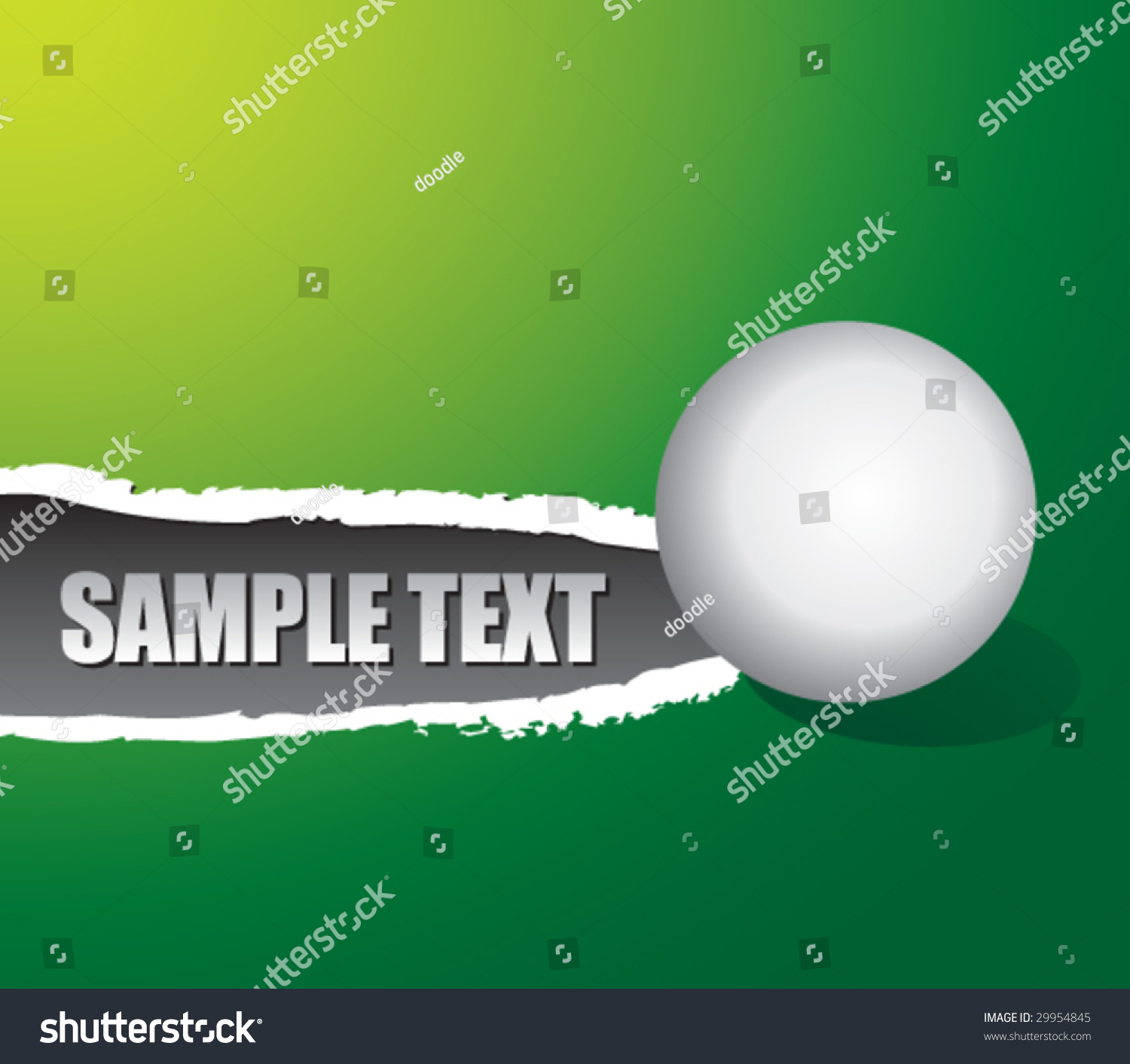 Ripped Paper Cue Ball Stock Vector (Royalty Free) 29954845