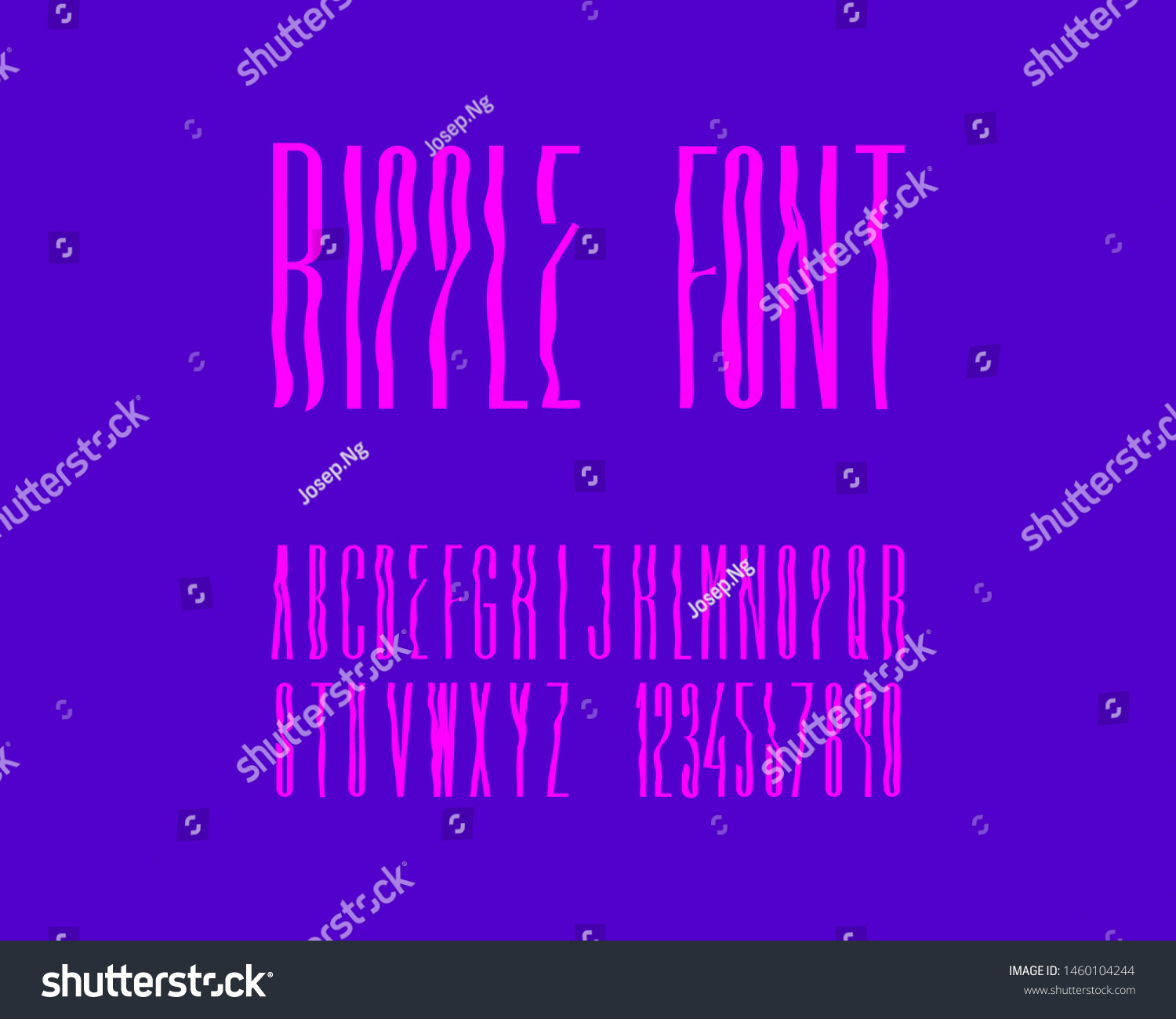 Diseño de conjunto de fuentes rígidas: vector de stock (libre de ...
