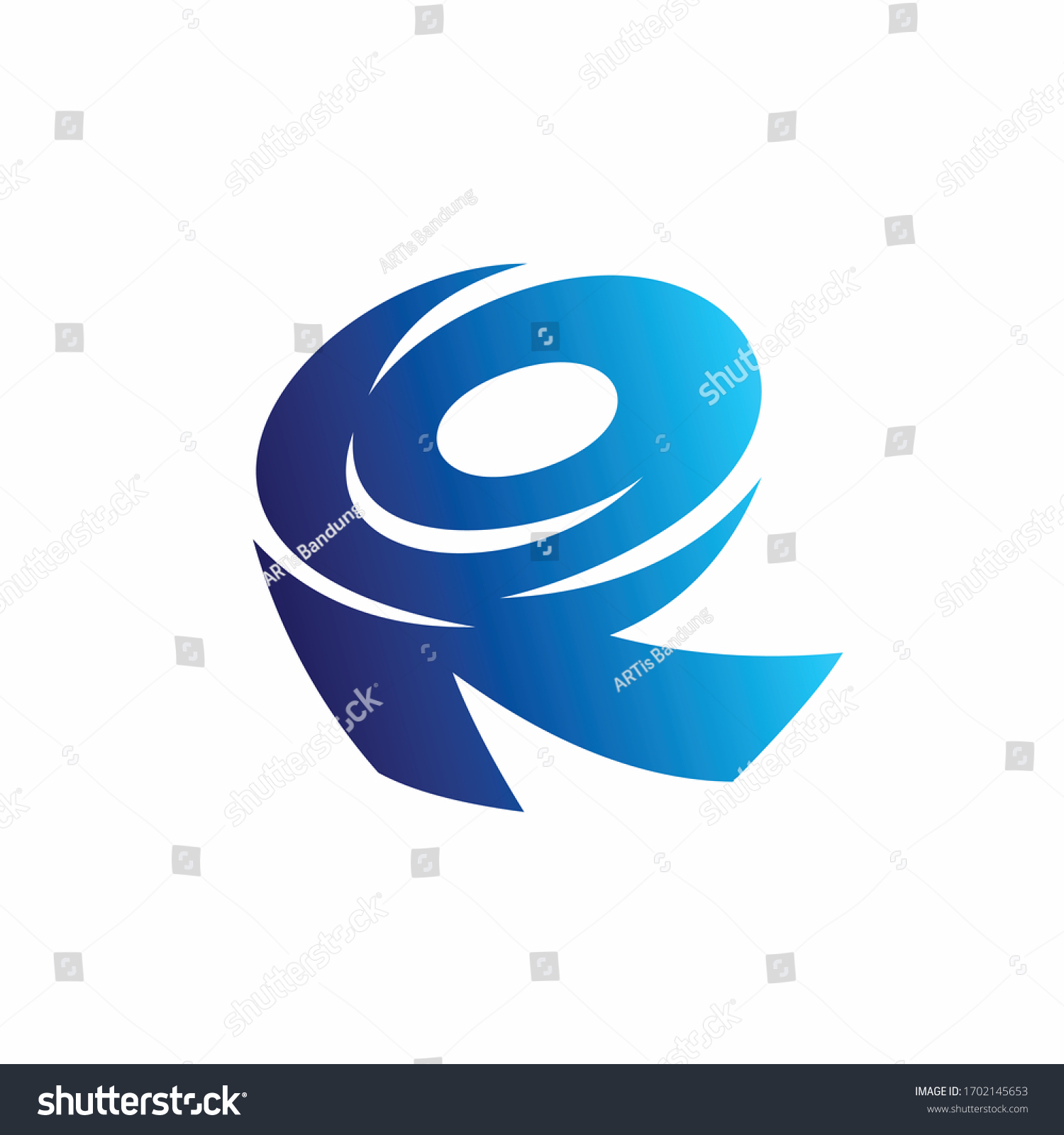 Ripple Vector Logo Letter R Logo Stock Vector (Royalty Free) 1702145653