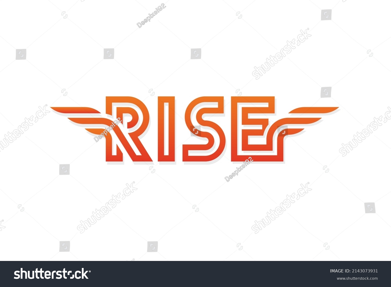 Rise Wings Logo Vector Stock Vector (Royalty Free) 2143073931 ...
