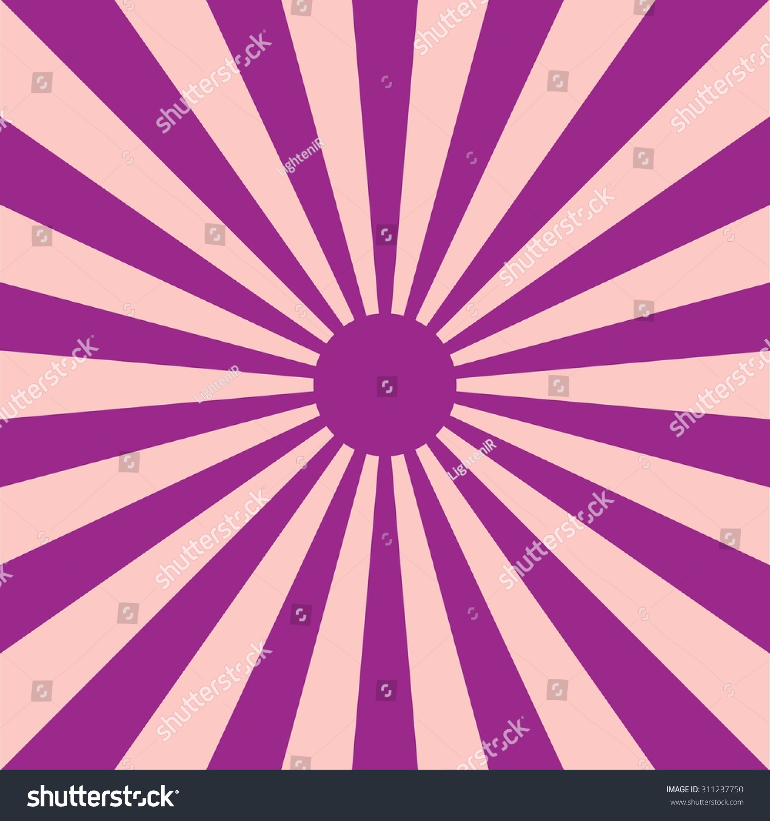 Rising Sun Background Sun Rays Purple Stock Vector (Royalty Free ...