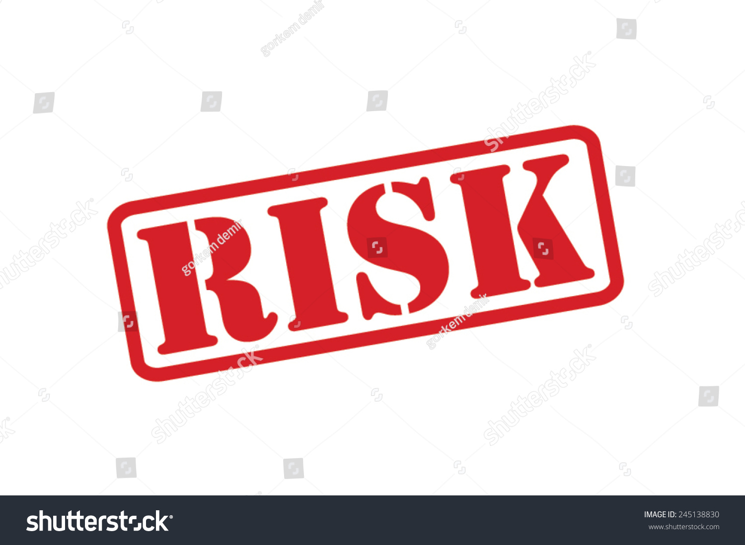 Risk Red Rubber Stamp Vector Over: vetor stock (livre de direitos ...