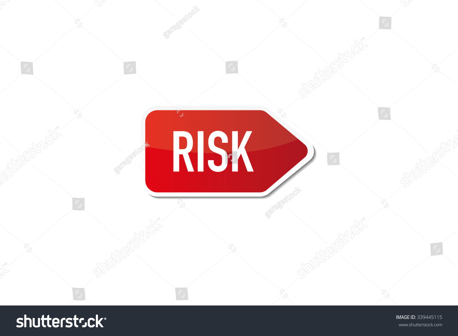 Risk Signboard Stock Vector (Royalty Free) 339445115
