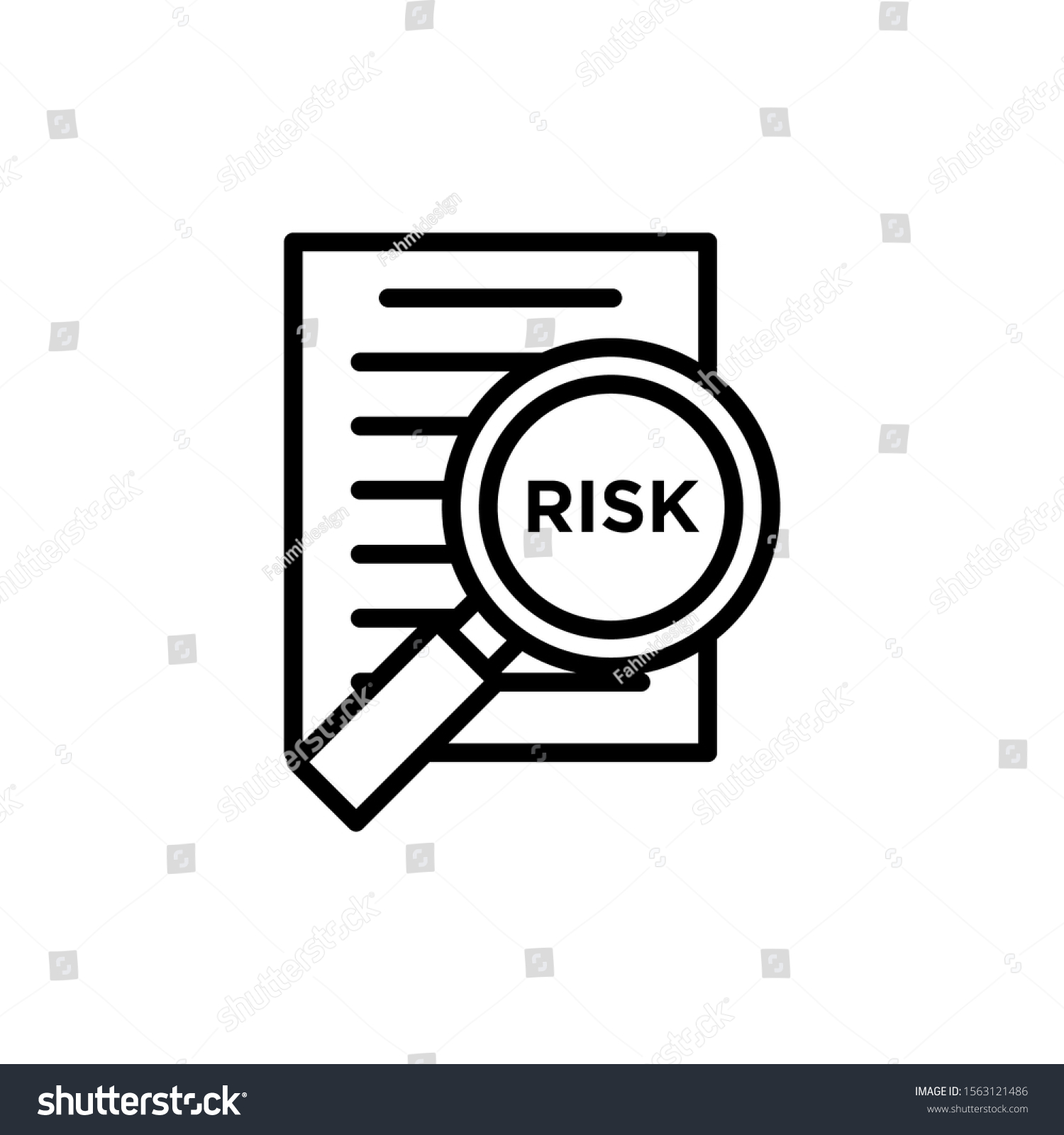 Risk Word Magnifying Glass Vector Icon Stock Vector (Royalty Free ... Risk Word Magnifying Glass Vector Icon Stock Vector (Royalty Free ...