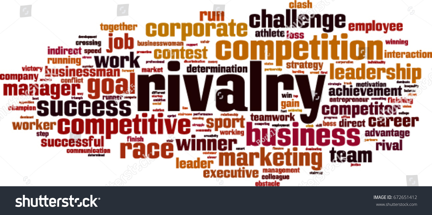 Rivalry Word Cloud Concept Vector Illustration Stock Vector (Royalty ...